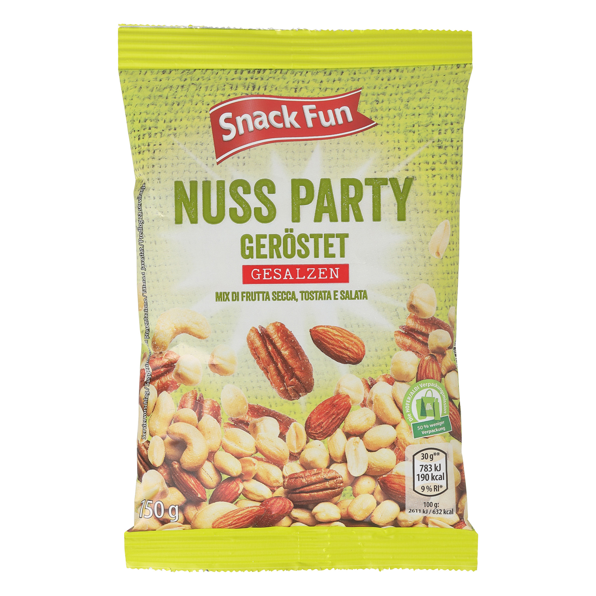 SNACK FUN Nuss Party Mix geröstet und gesalzen | ALDI-now