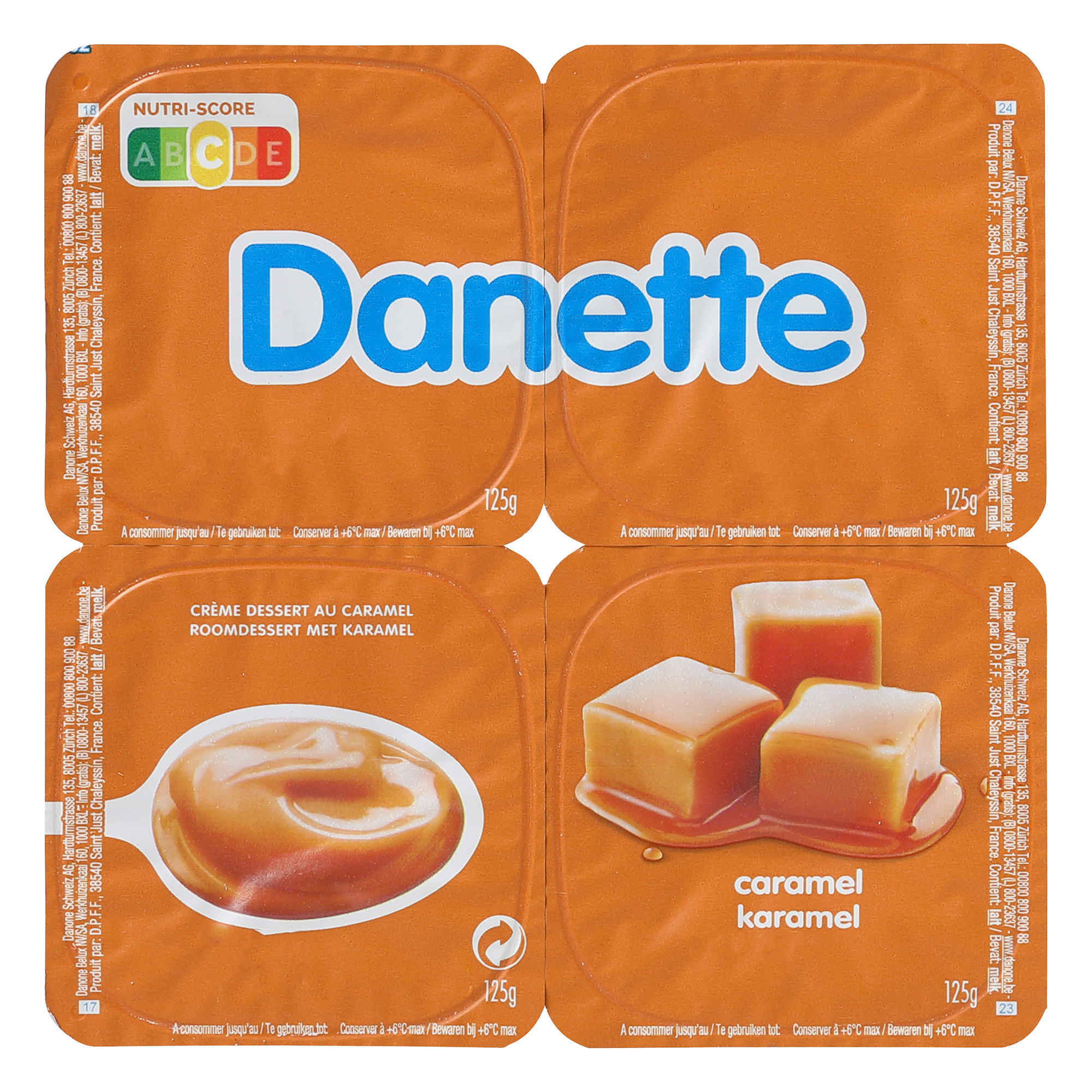 DANONE Danette Caramel, pack de 4 | ALDI-now