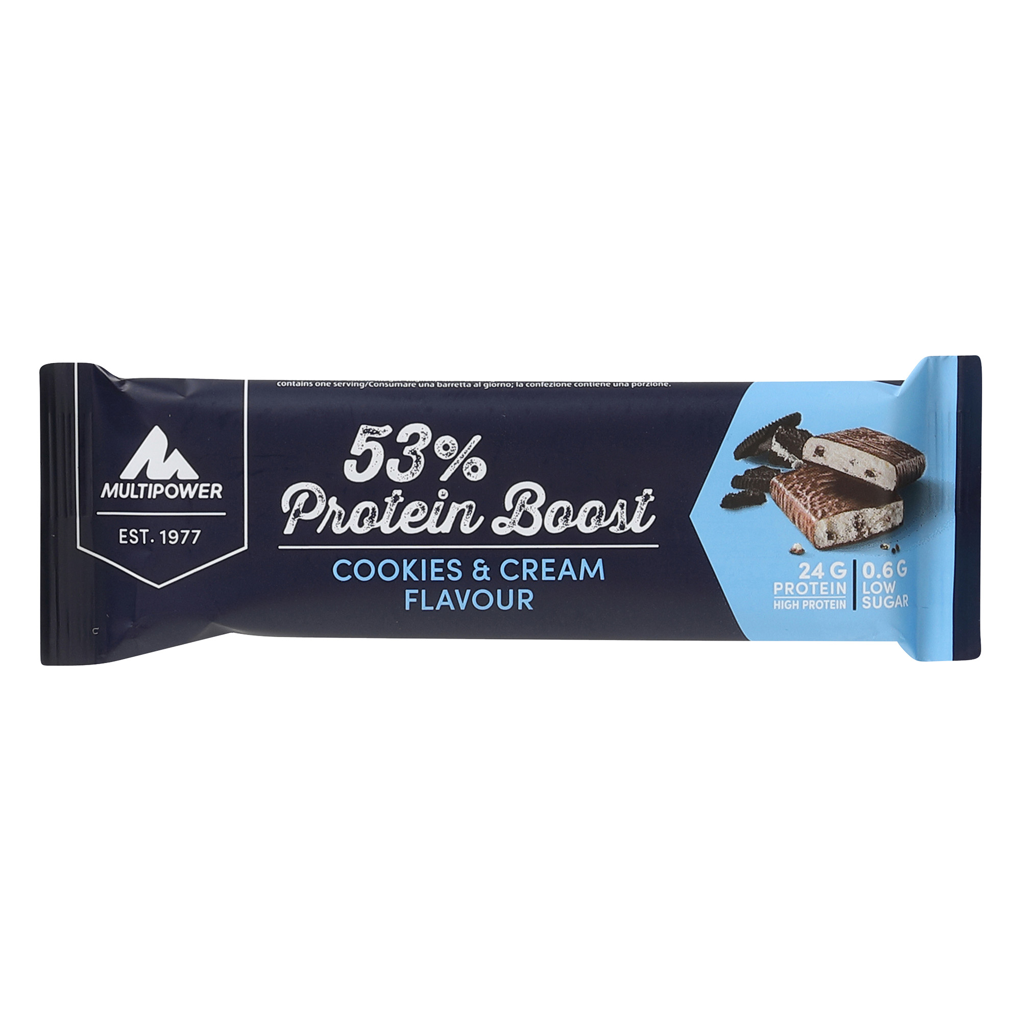 MULTIPOWER MP Protein Boost Bar 53 %, Cookies & Cream | ALDI-now