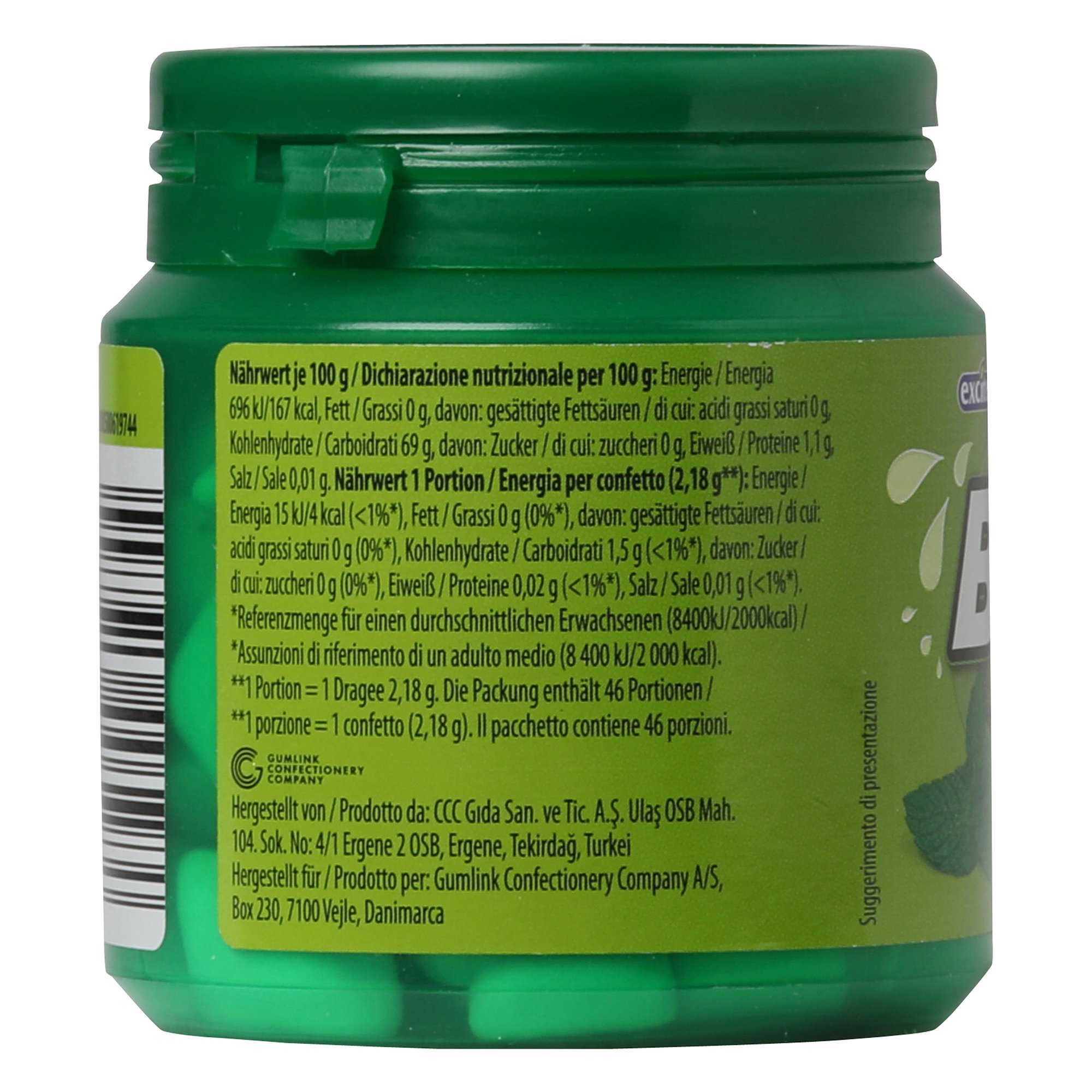 EXCITEMINT Chewing-gums au cœur liquide, Spearmint | ALDI-now