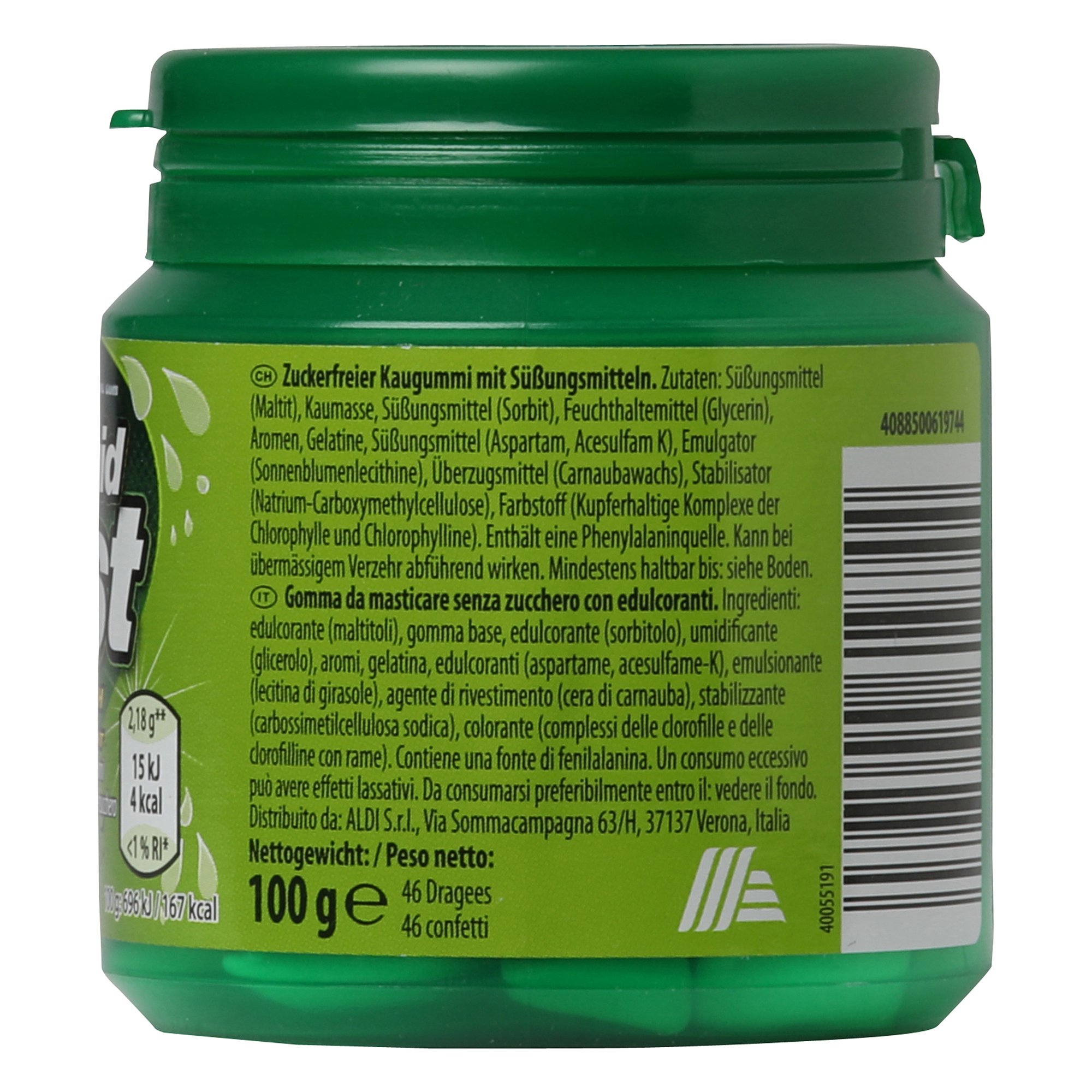 EXCITEMINT Chewing-gums au cœur liquide, Spearmint | ALDI-now