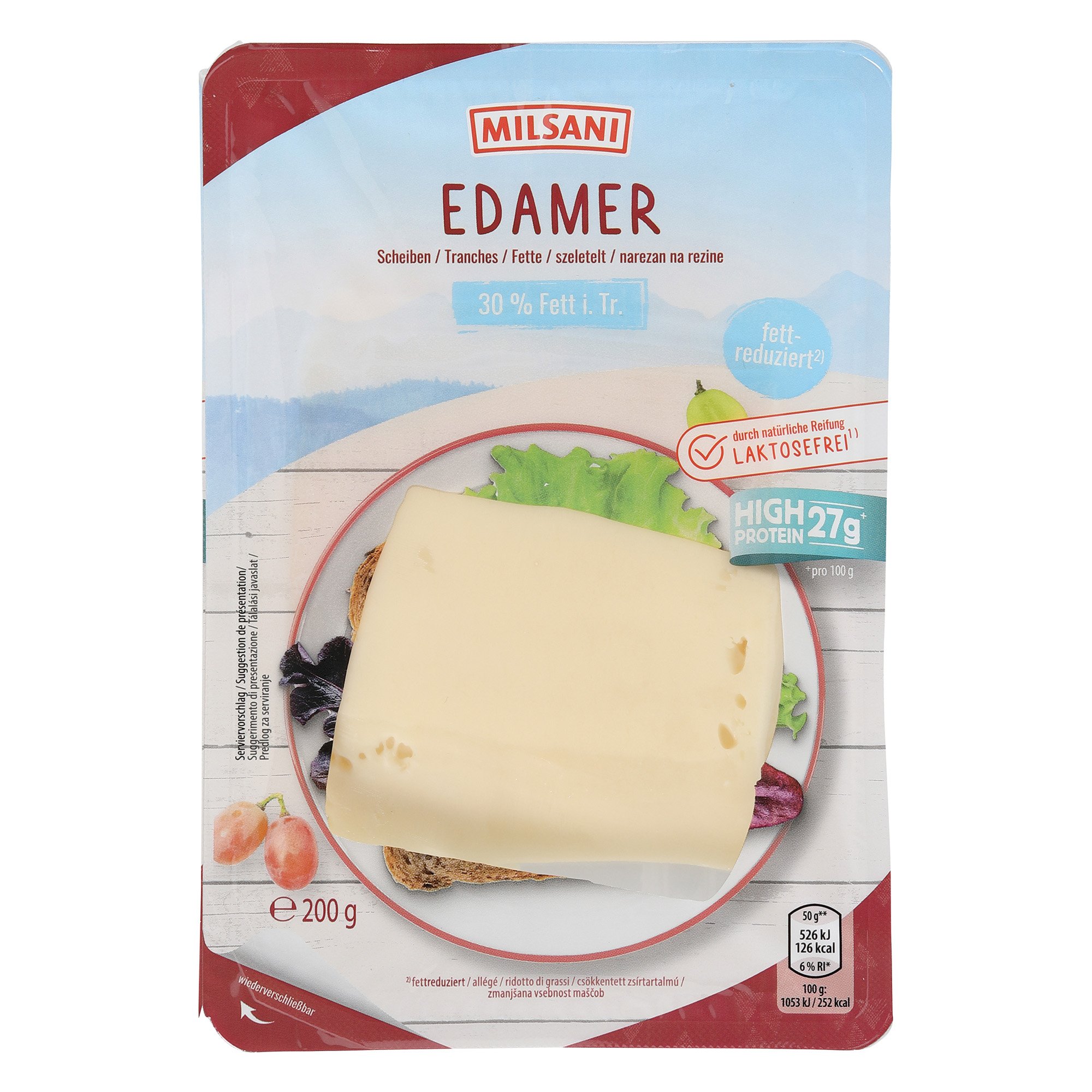 MILSANI Leichtkäse in Scheiben, Edamer | ALDI-now