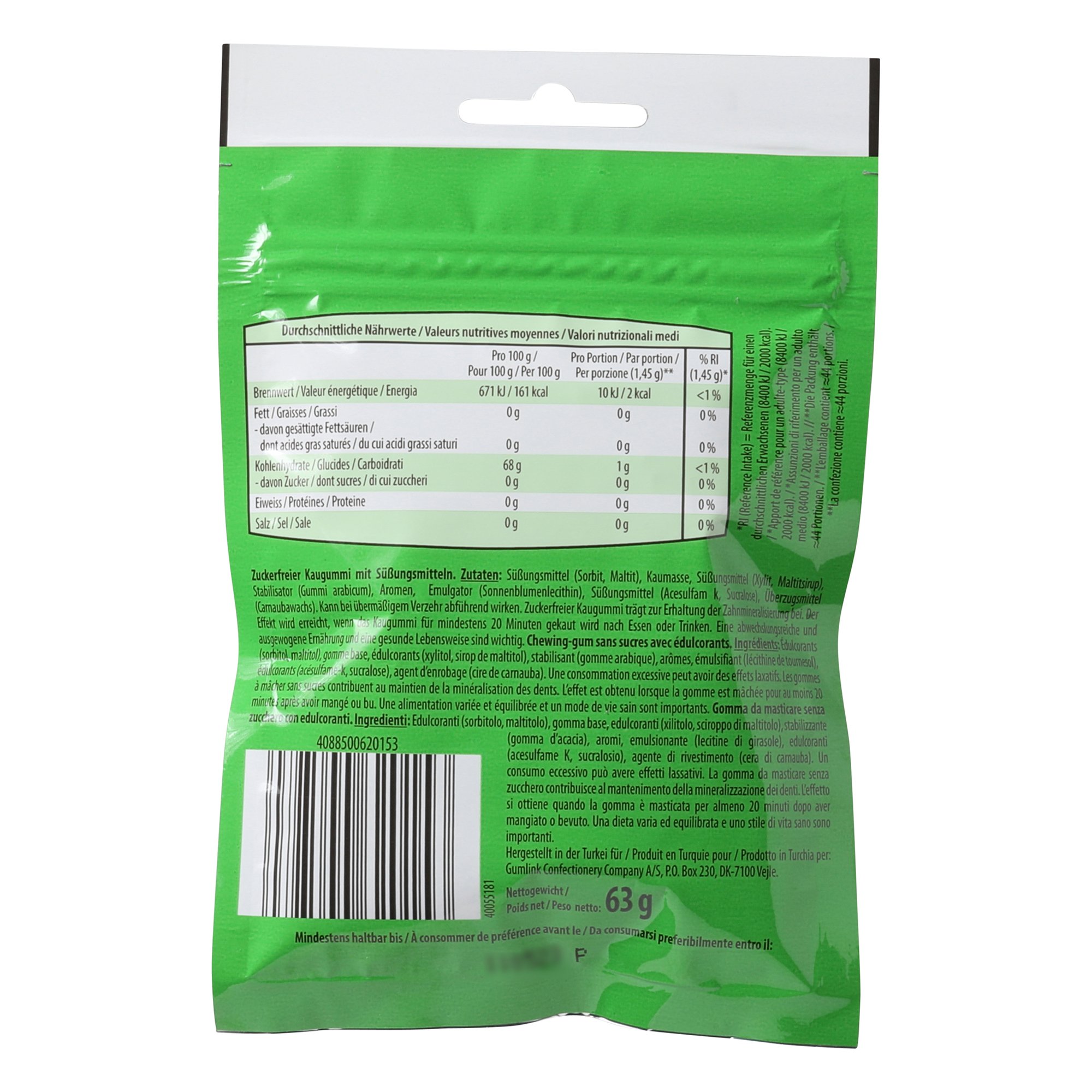 EXCITEMINT Kaugummi zuckerfrei, Spearmint | ALDI-now