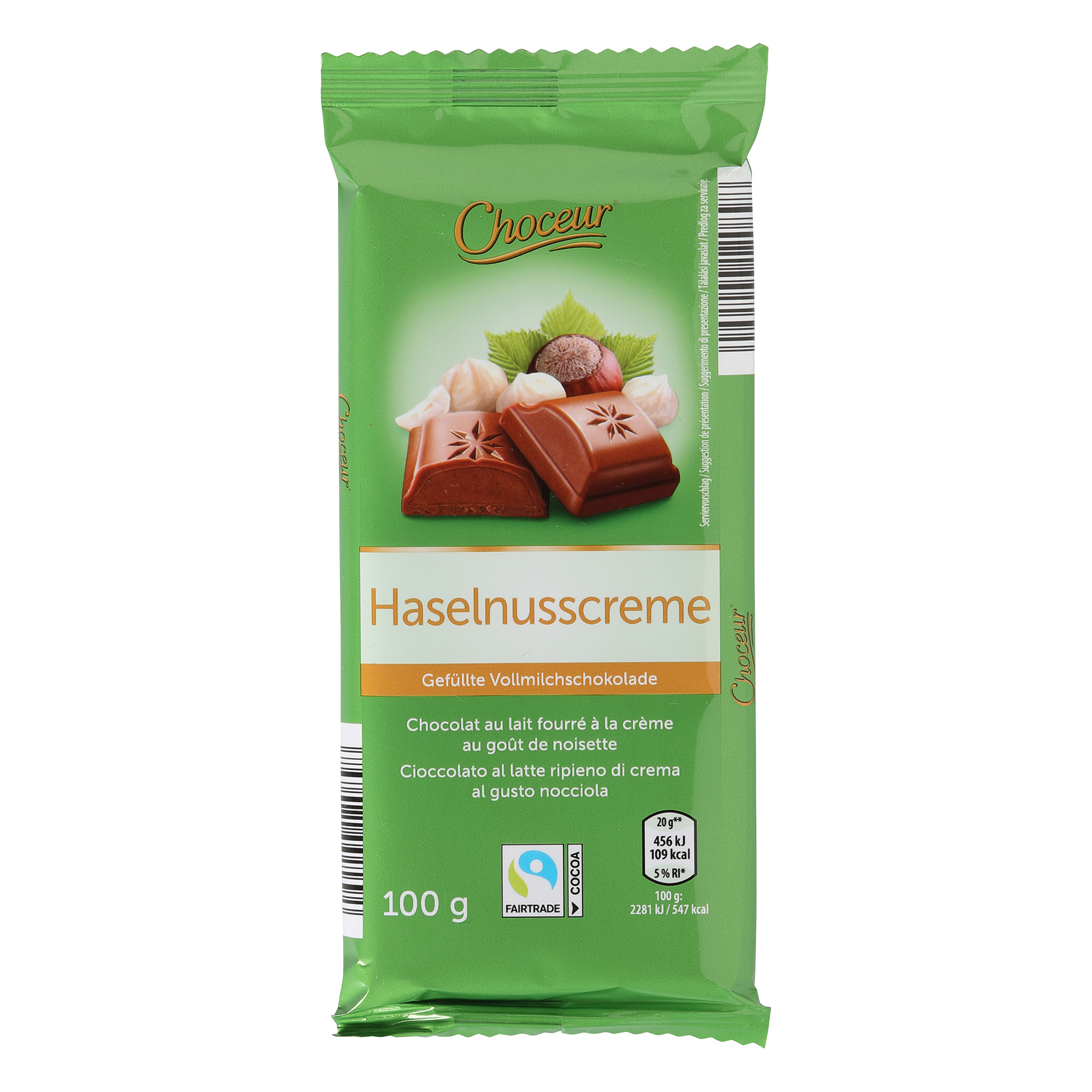 CHOCEUR Chocolat fourré à la crème au goût de noisette | ALDI-now