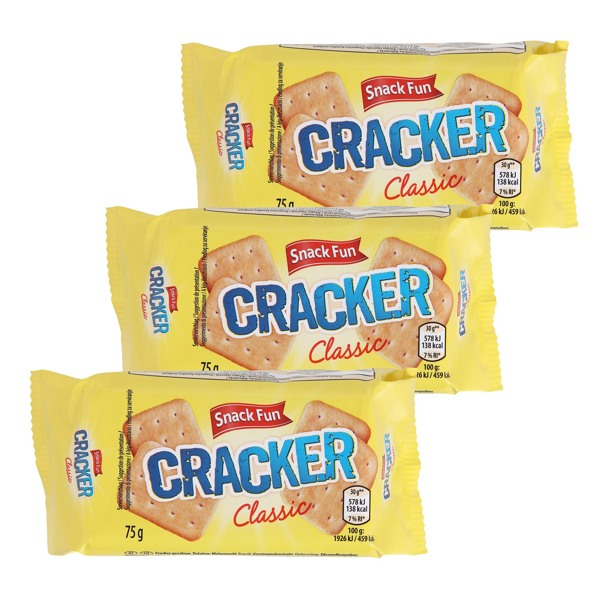 SNACK FUN Crackers classique, pack de 3 | ALDI-now