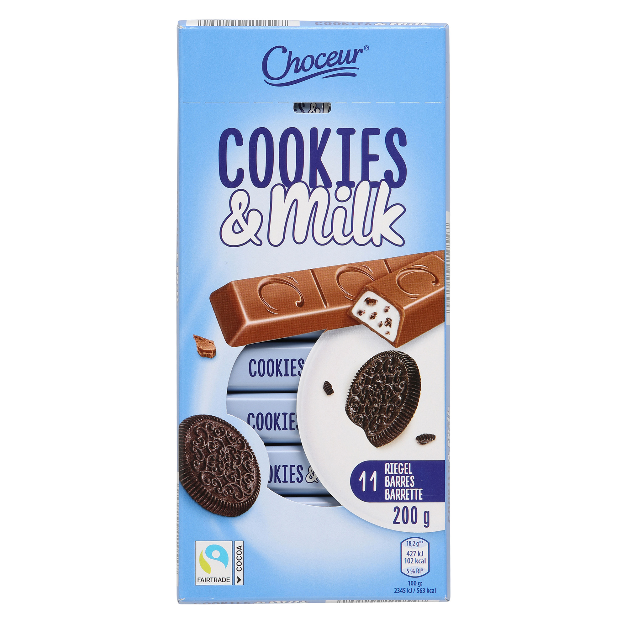 CHOCEUR Barretta di cioccolato, cookies & milk | ALDI-now