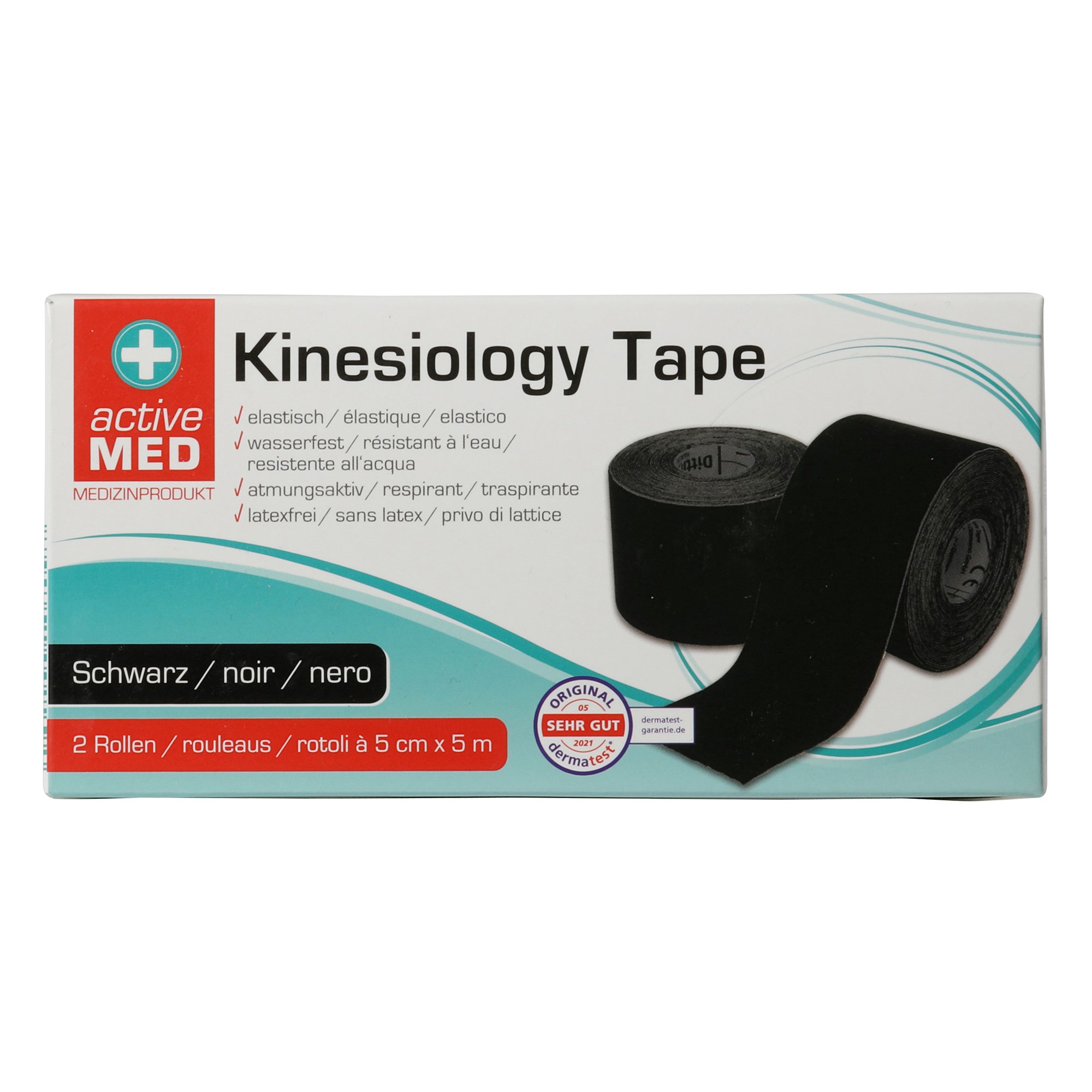 ACTIVE MED Medizinisches Kinesiologie-Tape, Schwarz | ALDI-now