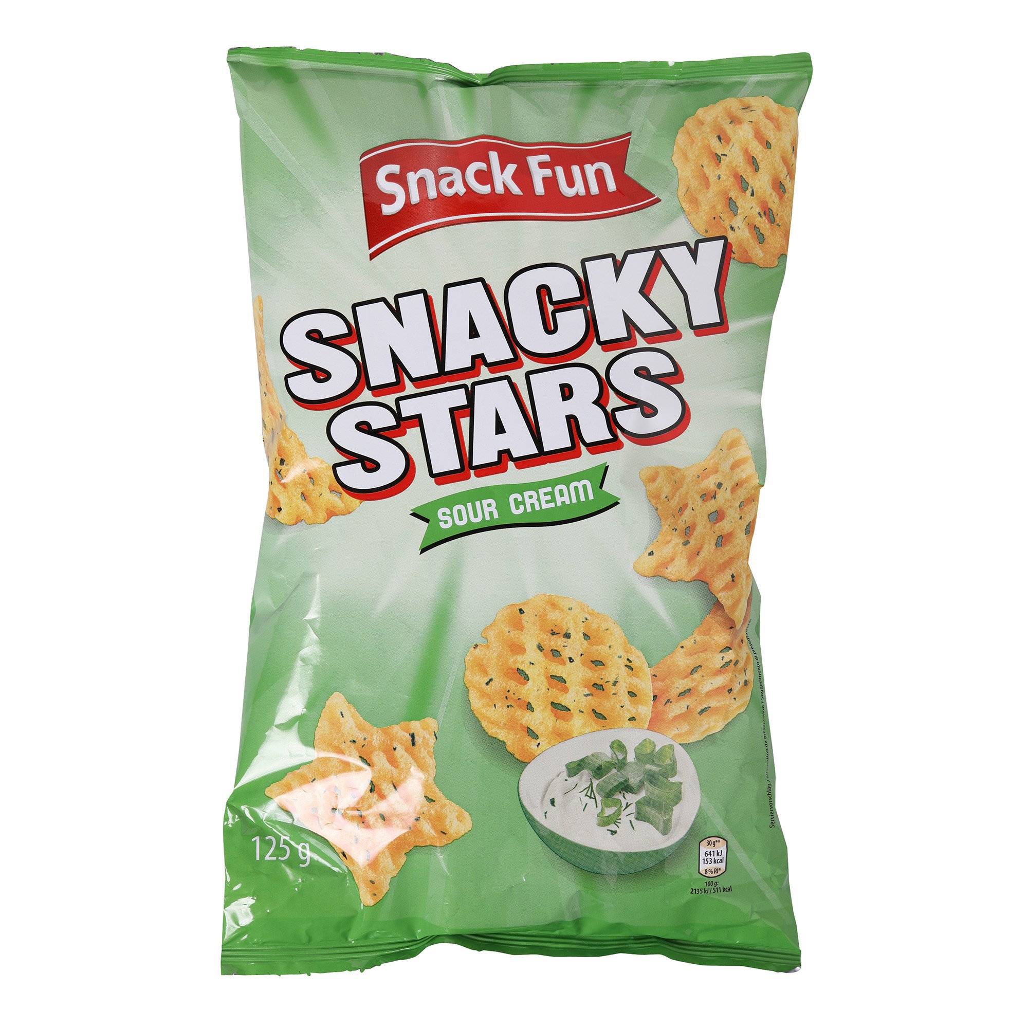 SNACK FUN Snacky Stars Chips, Sour Cream | ALDI-now