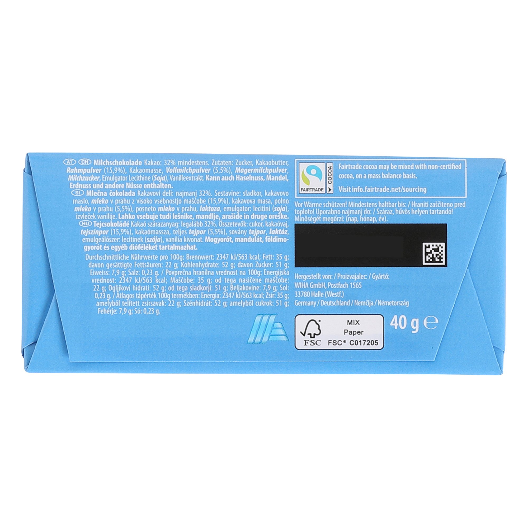 CHOCEUR Mini barres de chocolat pack de 5, lait entier | ALDI-now