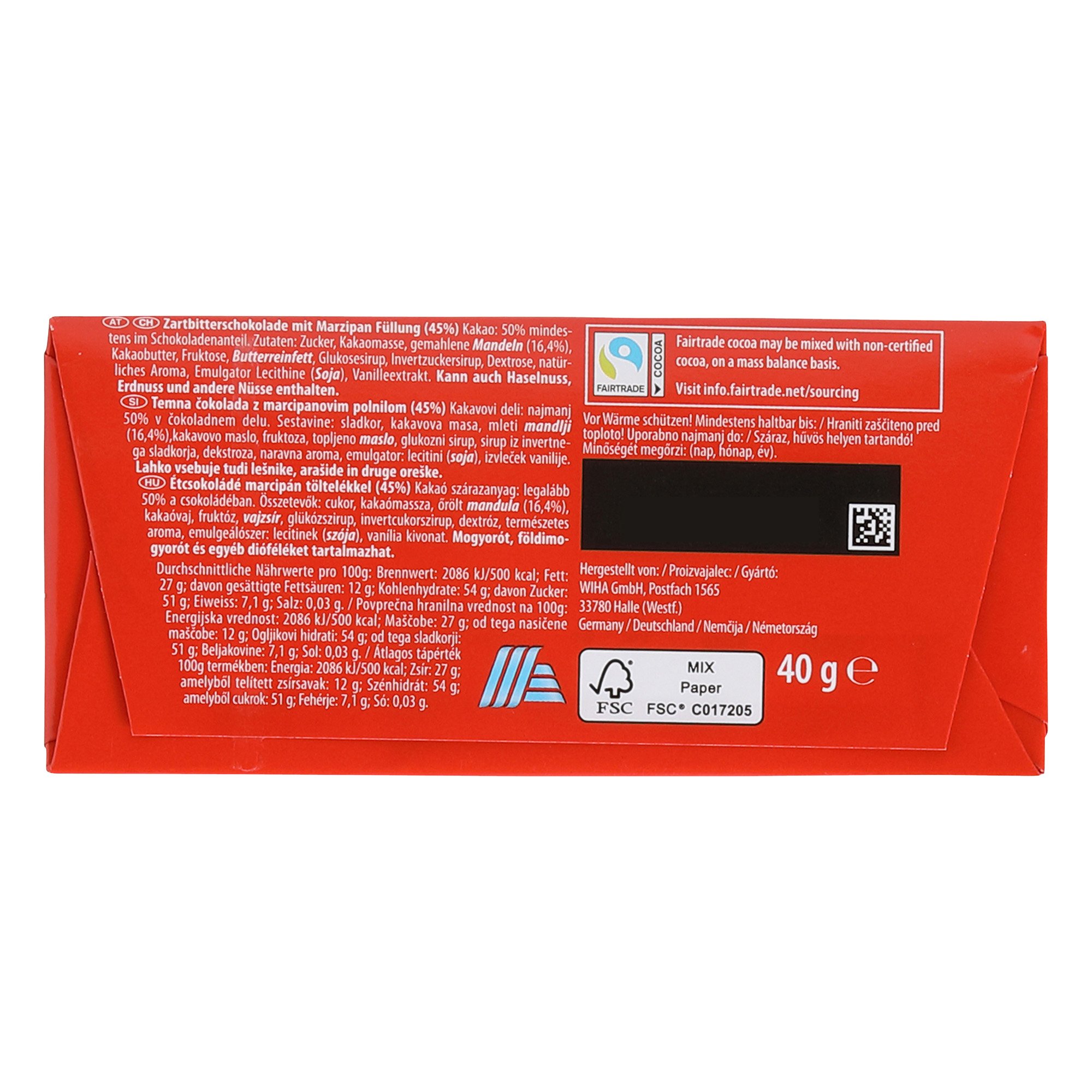 CHOCEUR Mini barres de chocolat pack de 5, massepain | ALDI-now