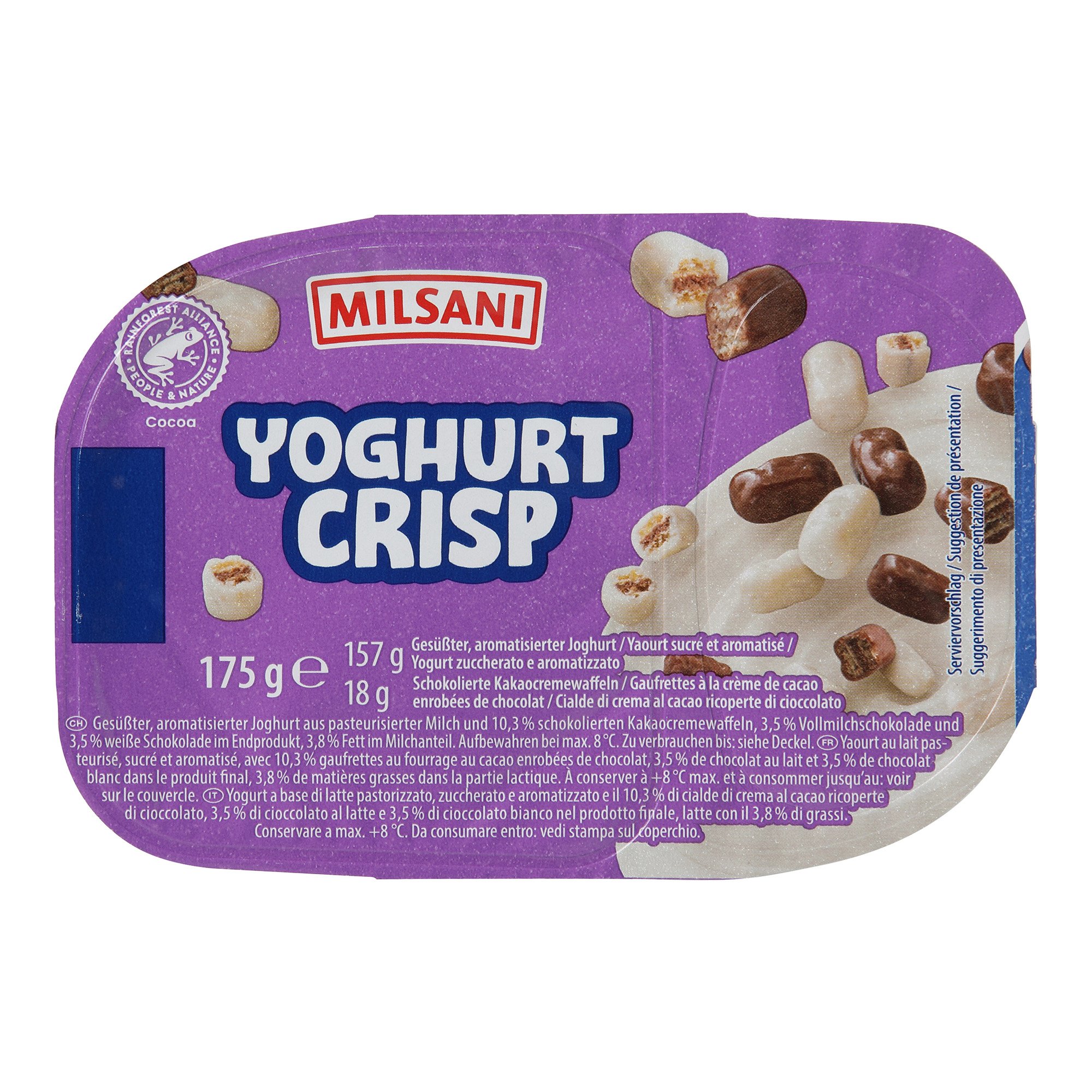 MILSANI Joghurt Crisp, Joghurt mit Waffelsticks | ALDI-now