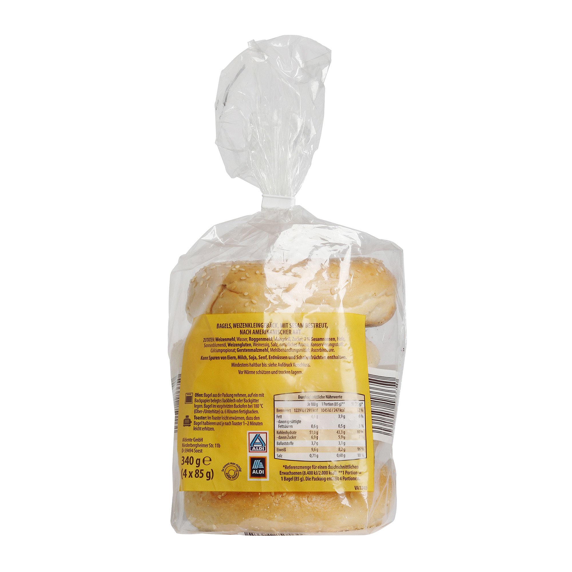 GOLDÄHREN Bagels sésame | ALDI-now