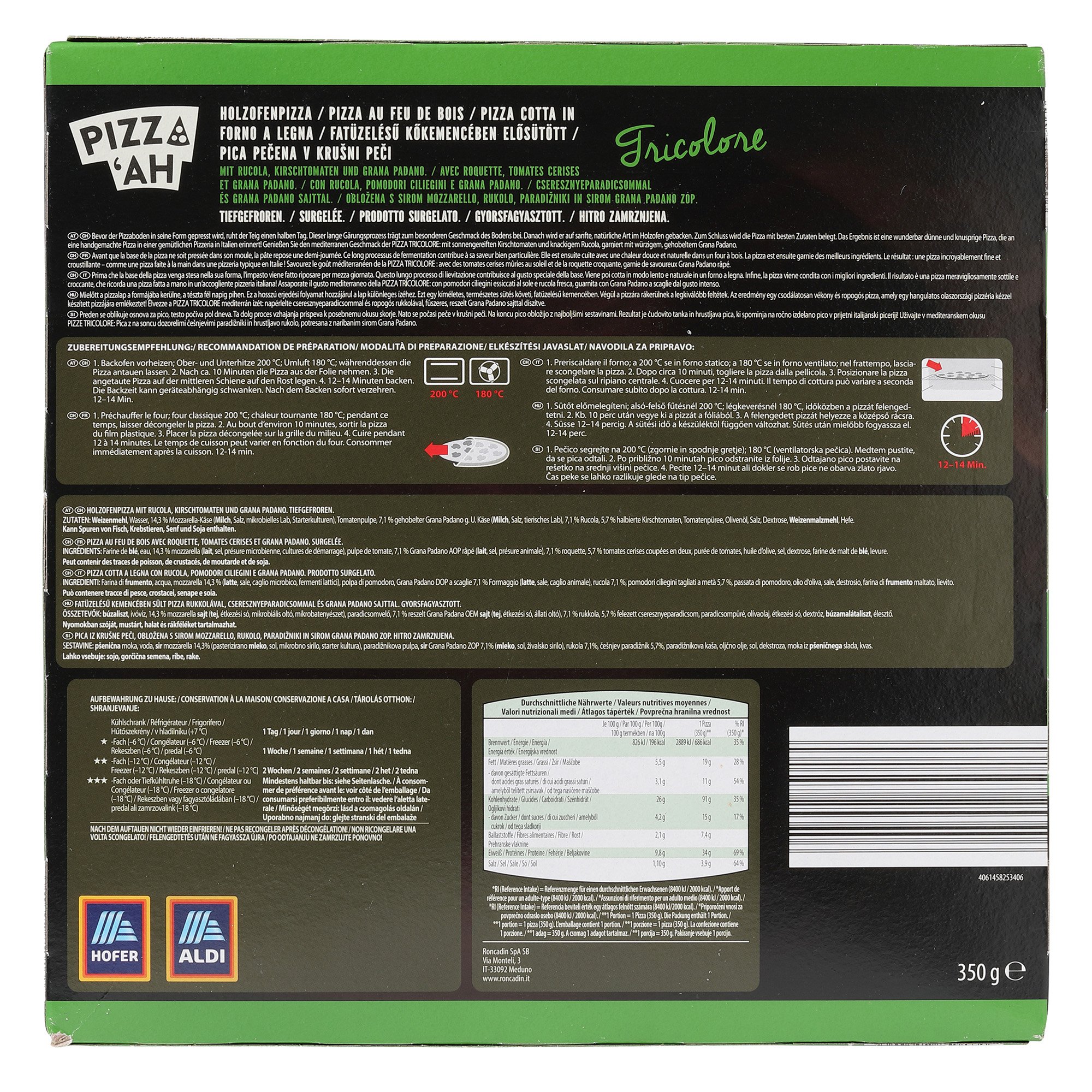 PIZZ'AH Holzofen Pizza Tricolore | ALDI-now