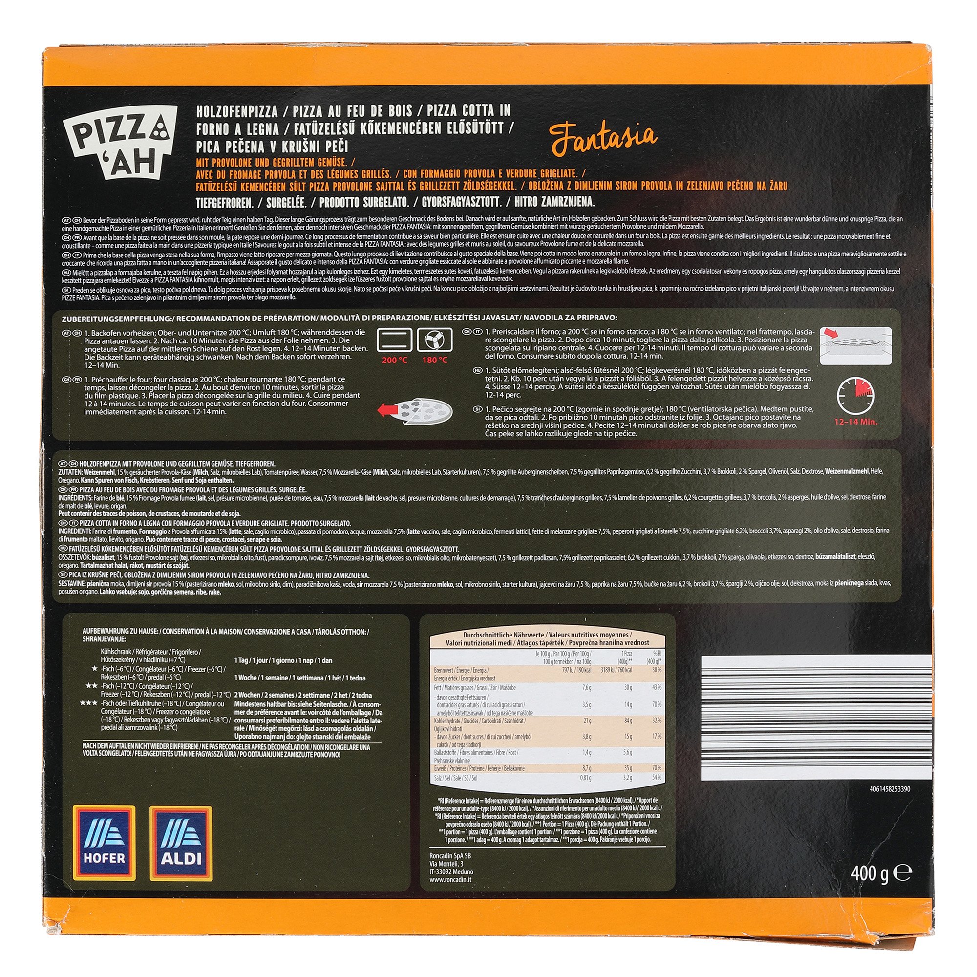 PIZZ'AH Holzofen Pizza Fantasia | ALDI-now