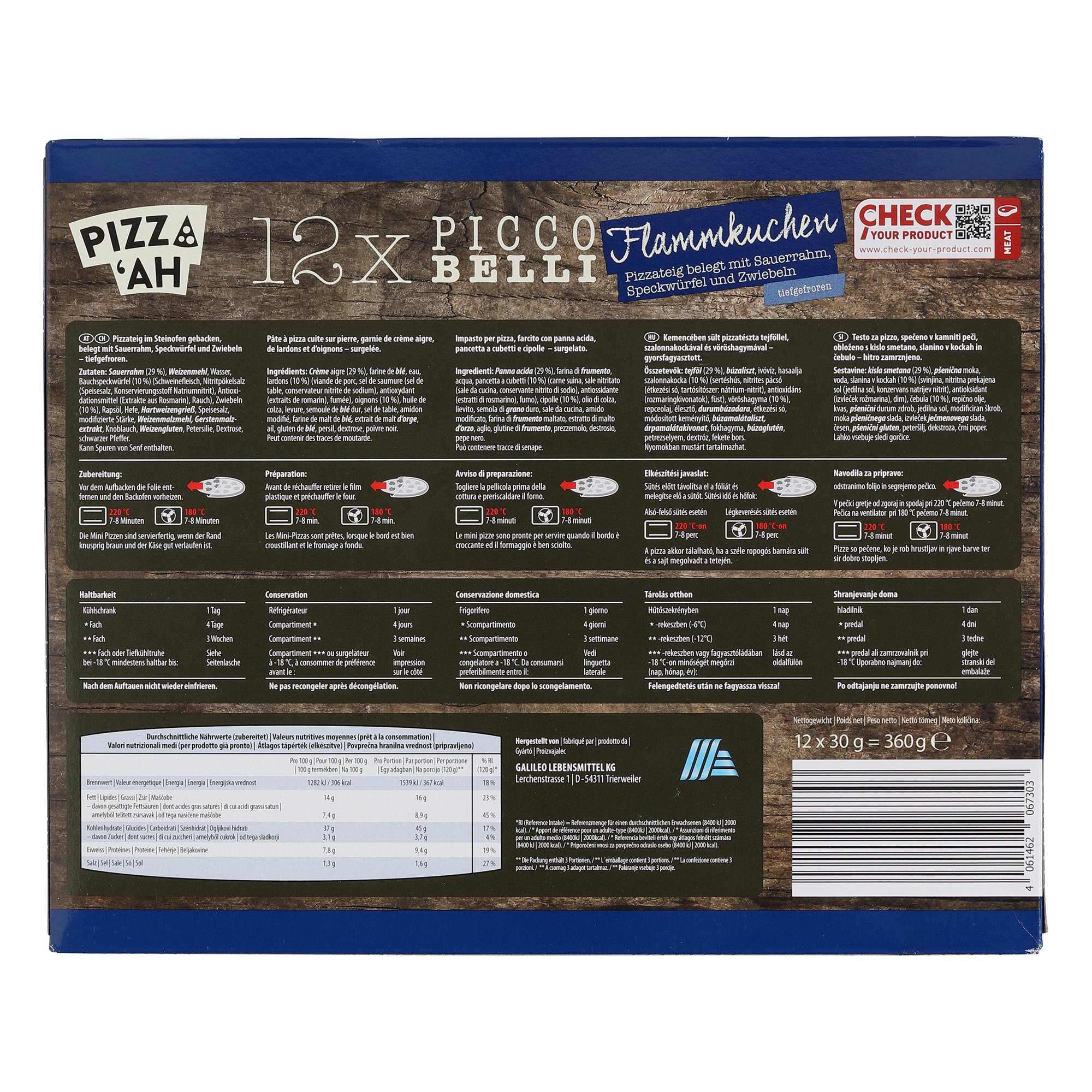PIZZ'AH Picco Belli Flammkuchen | ALDI-now