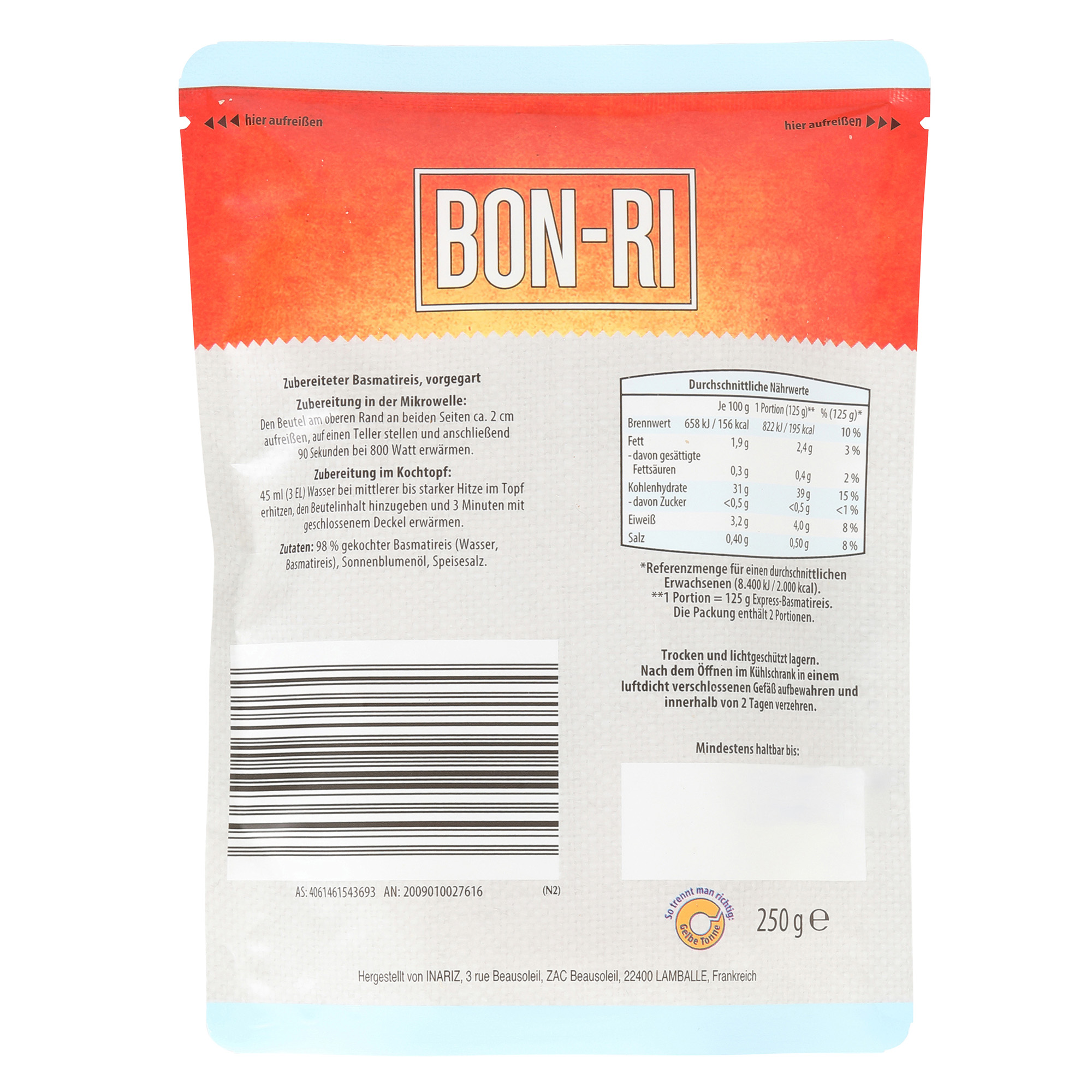 BON-RI Express-Reis, Basmatireis | ALDI-now