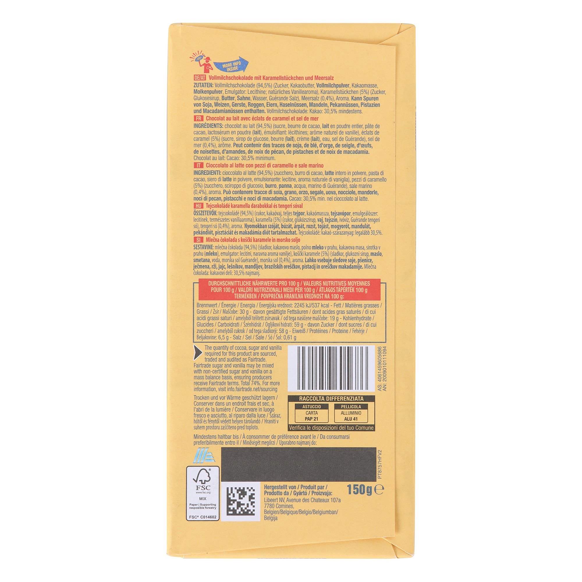 CHOCEUR Fairtrade-Schokolade Choco Changer, Salted Caramel | ALDI-now