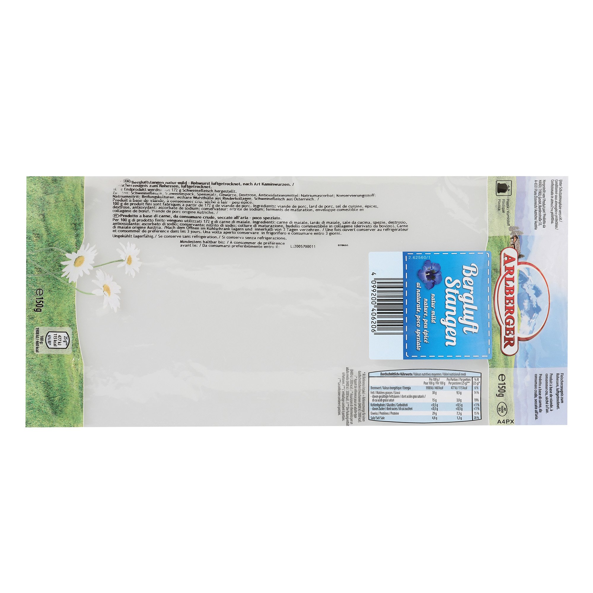 ARLBERGER Bâtonnets de salami, naturel-doux | ALDI-now