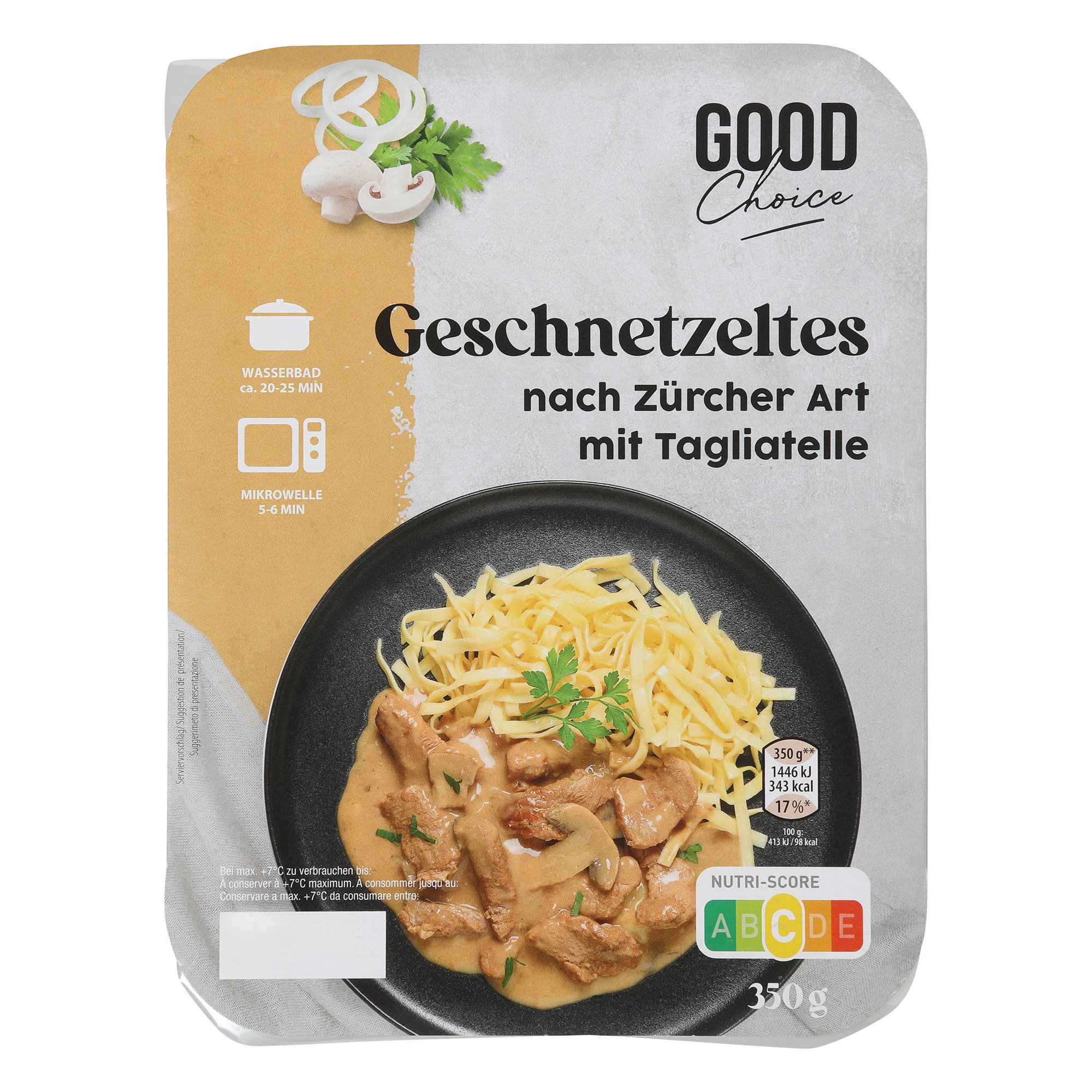GOOD CHOICE Plat cuisiné émincé de veau à la zurichoise | ALDI-now