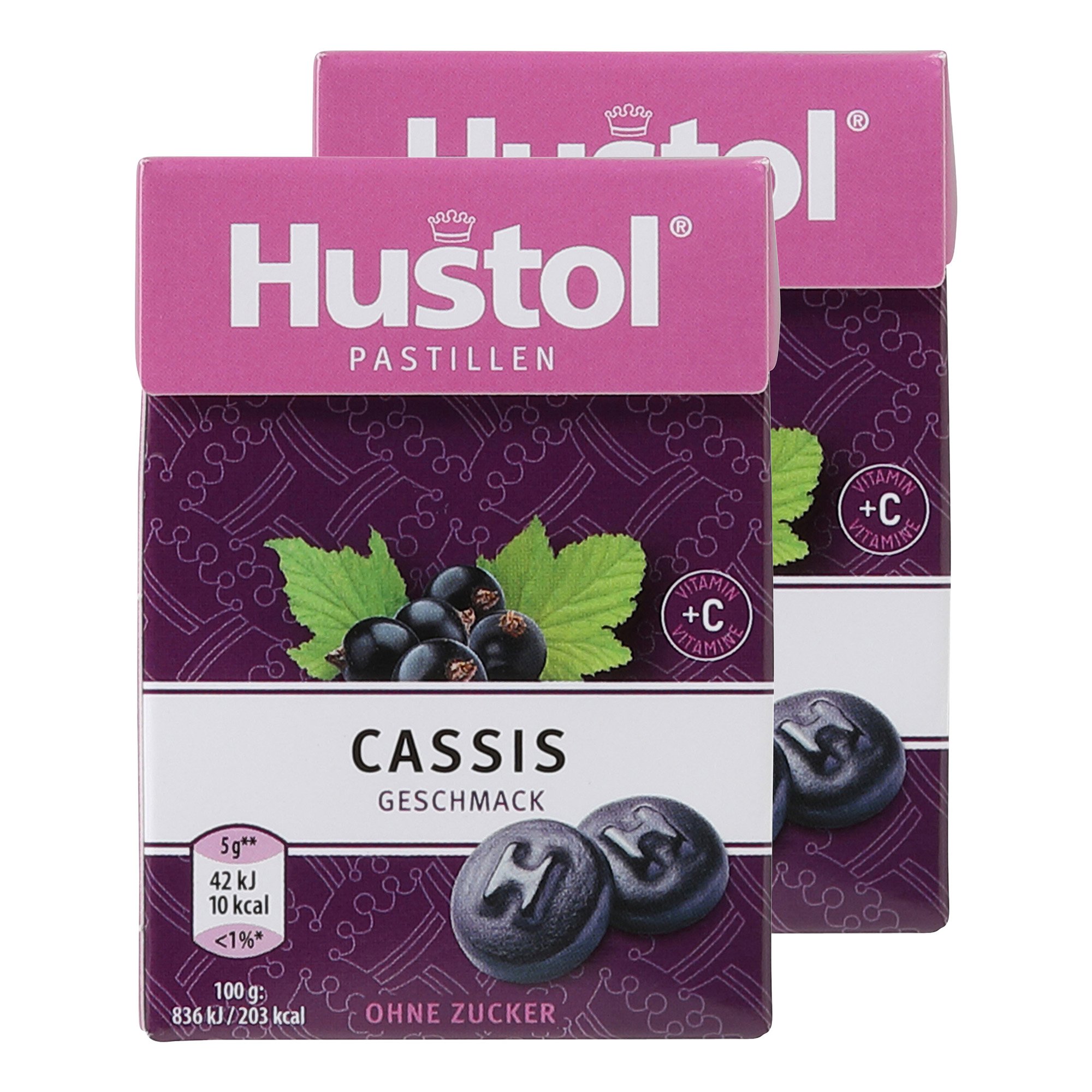 HUSTOL Pastilles aux fruits, cassis, pack de 2 | ALDI-now