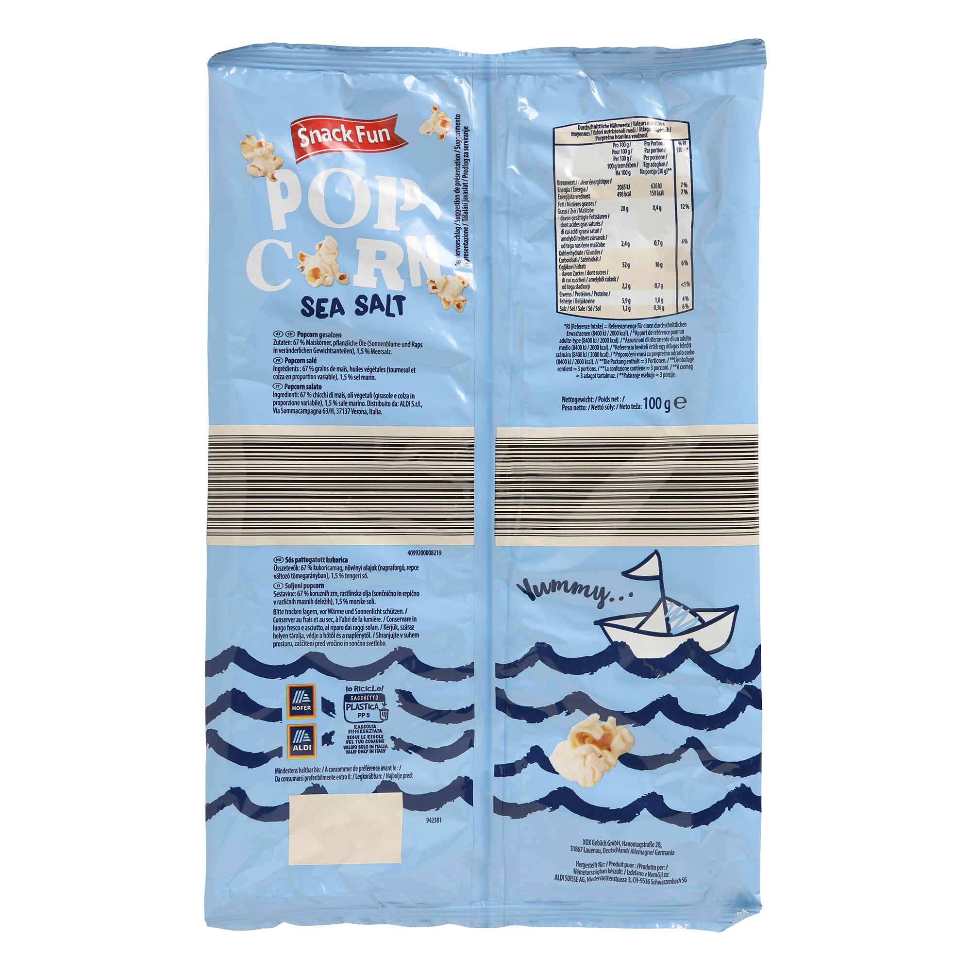 SNACK FUN Popcorn | ALDI-now