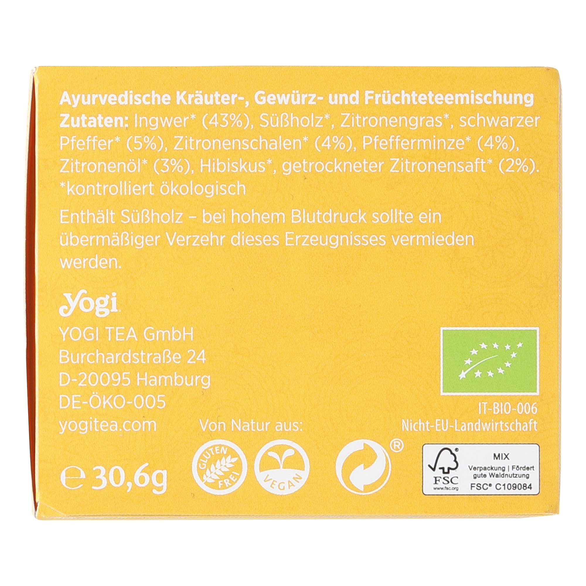 YOGI TEA BIO Tee, Ingwer - Zitrone | ALDI-now