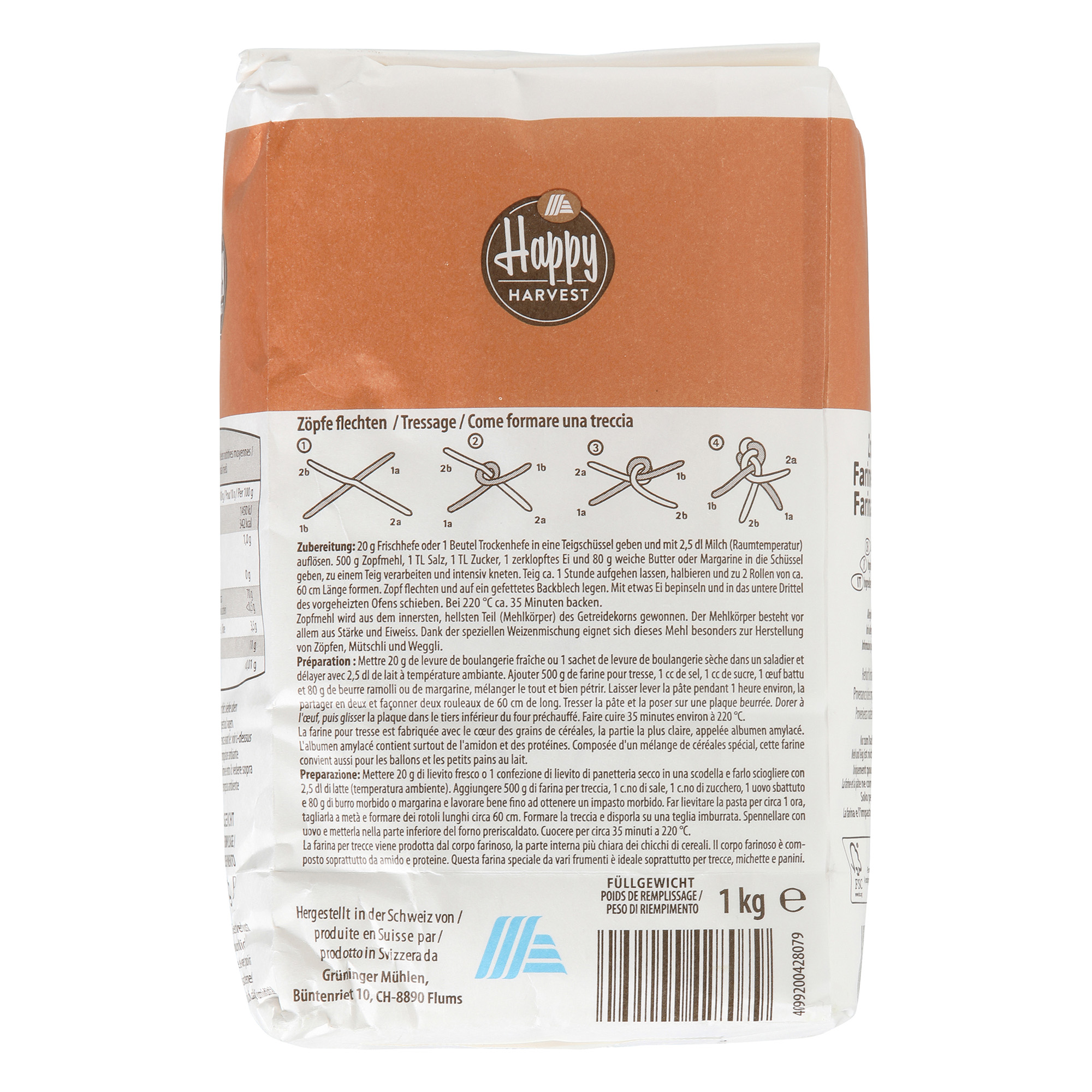 HAPPY HARVEST Zopfmehl | ALDI-now