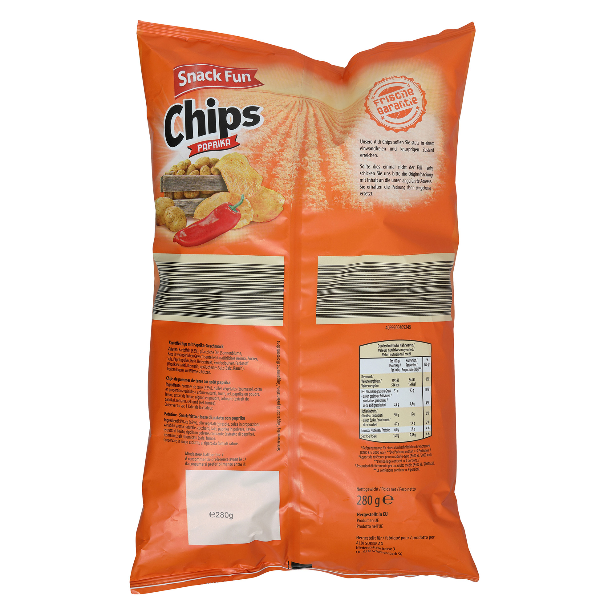 SNACK FUN Chips paprika | ALDI-now
