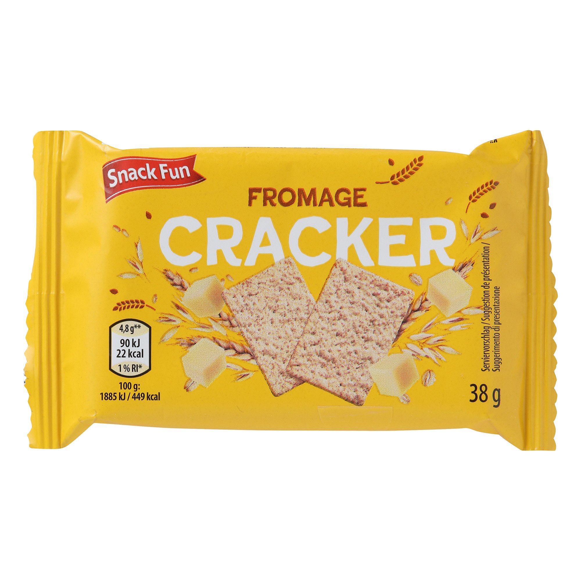 SNACK FUN Crackers al formaggio, confezione da 5 | ALDI-now