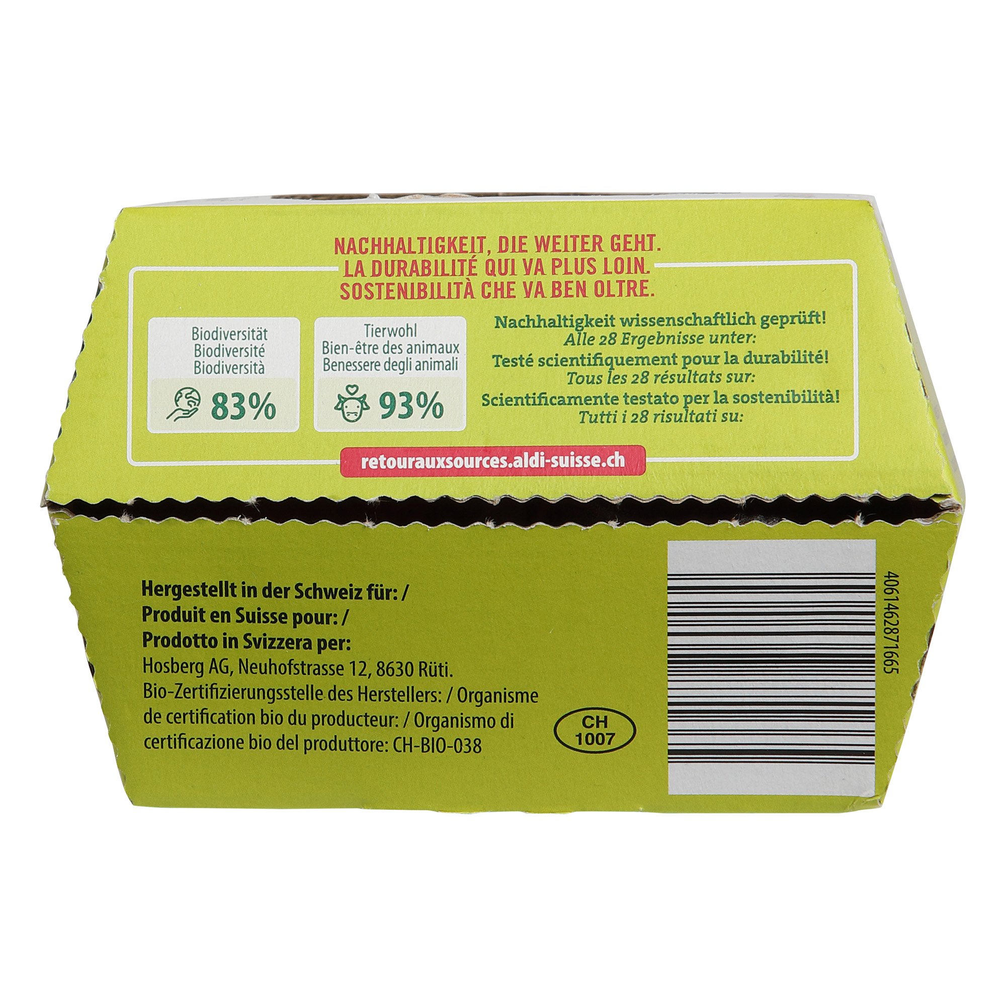 RETOUR AUX SOURCES BIO Schweizer Pic Nic Freilandeier, 4er-Pack | ALDI-now