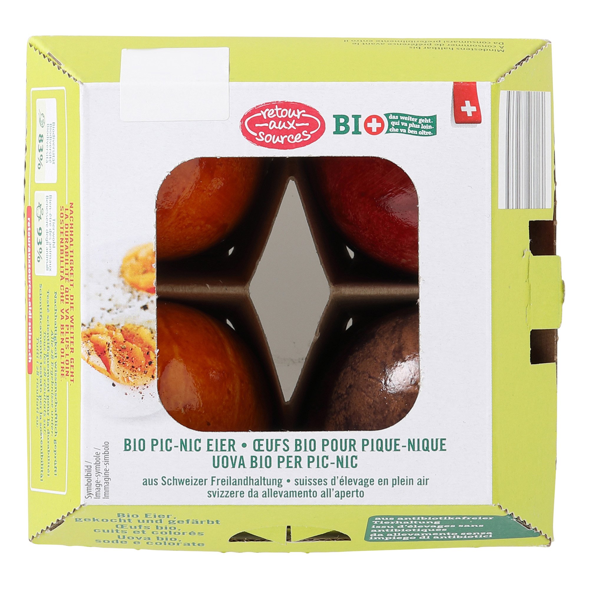 RETOUR AUX SOURCES BIO Uova svizzere Pic Nic da allevamento all’aperto ...