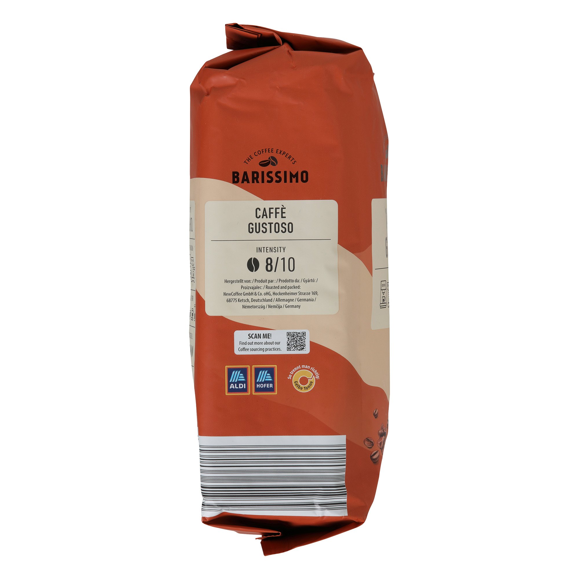 BARISSIMO Kaffee Gustoso, ganze Bohnen | ALDI-now