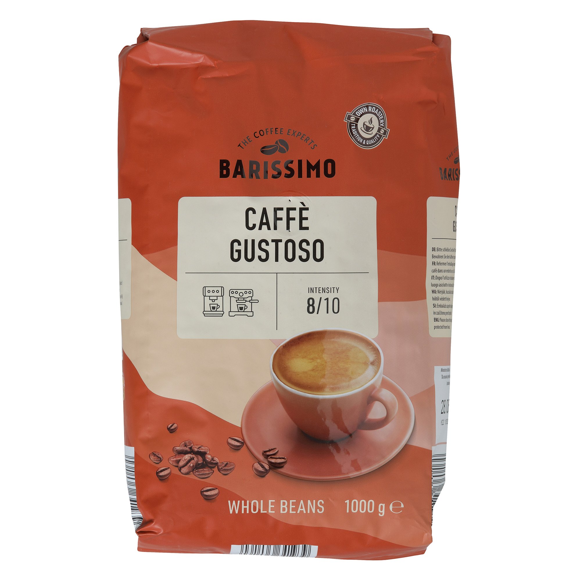 BARISSIMO Kaffee Gustoso, ganze Bohnen | ALDI-now