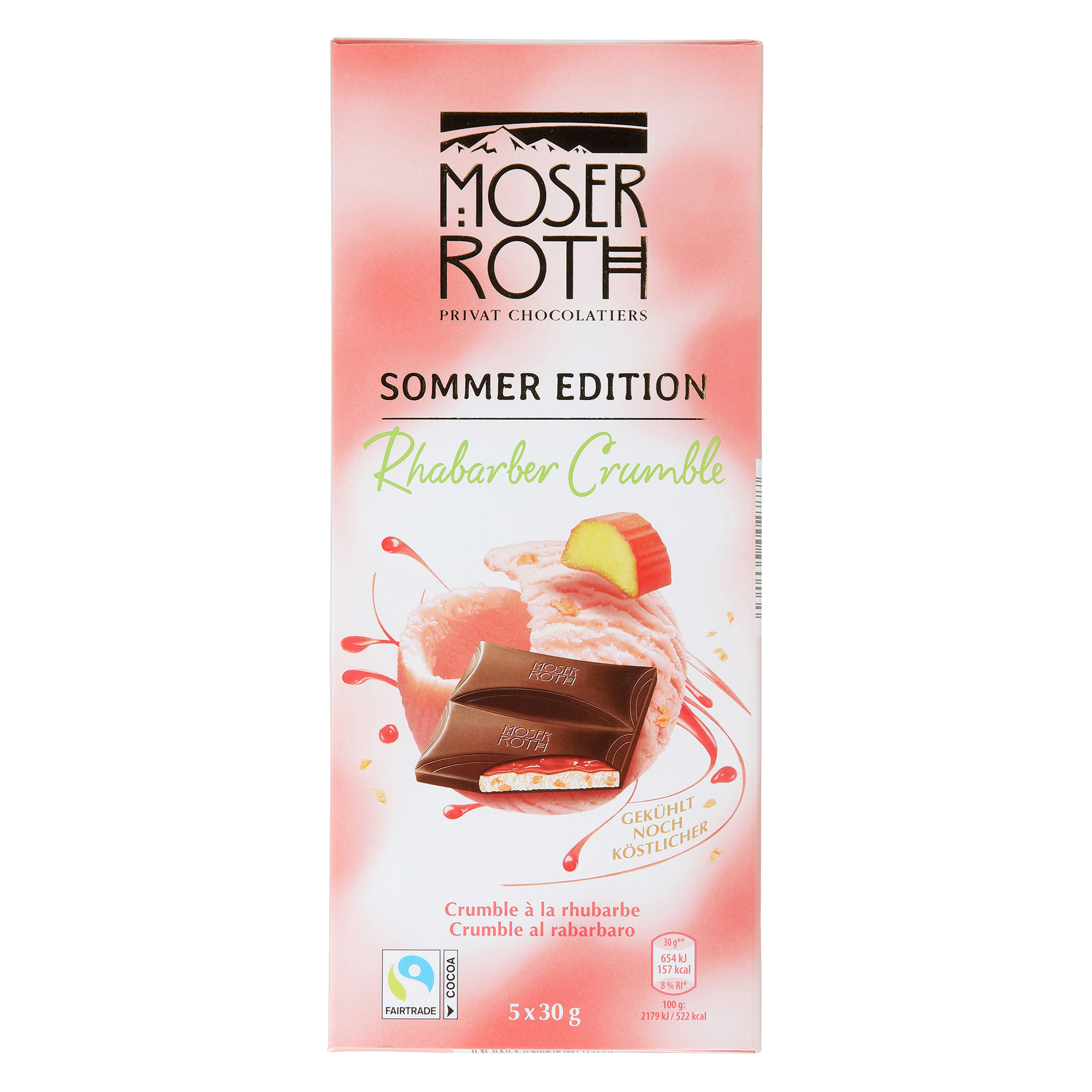 MOSER ROTH gefüllte Schokolade Rhabarber Crumble | ALDI-now