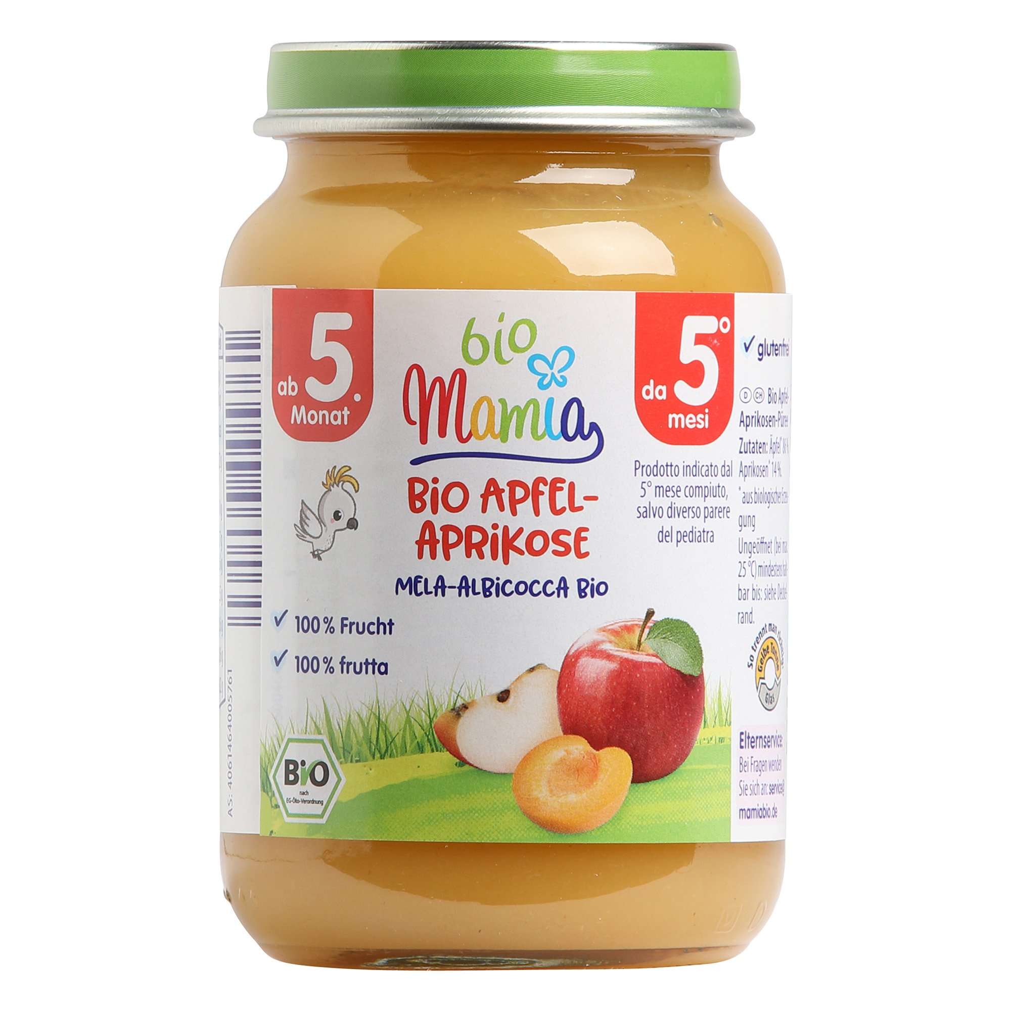 MAMIA BIO Alimentation pour bébés, Pomme-abricot | ALDI-now