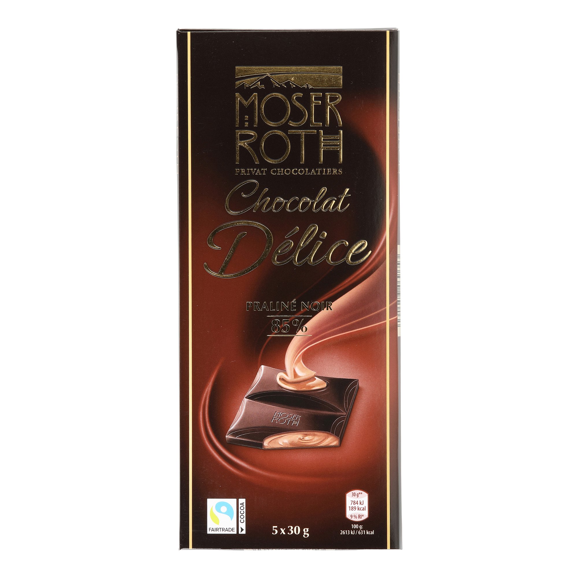 MOSER ROTH Schokolade Délice, Praliné Noir 85 % | ALDI-now