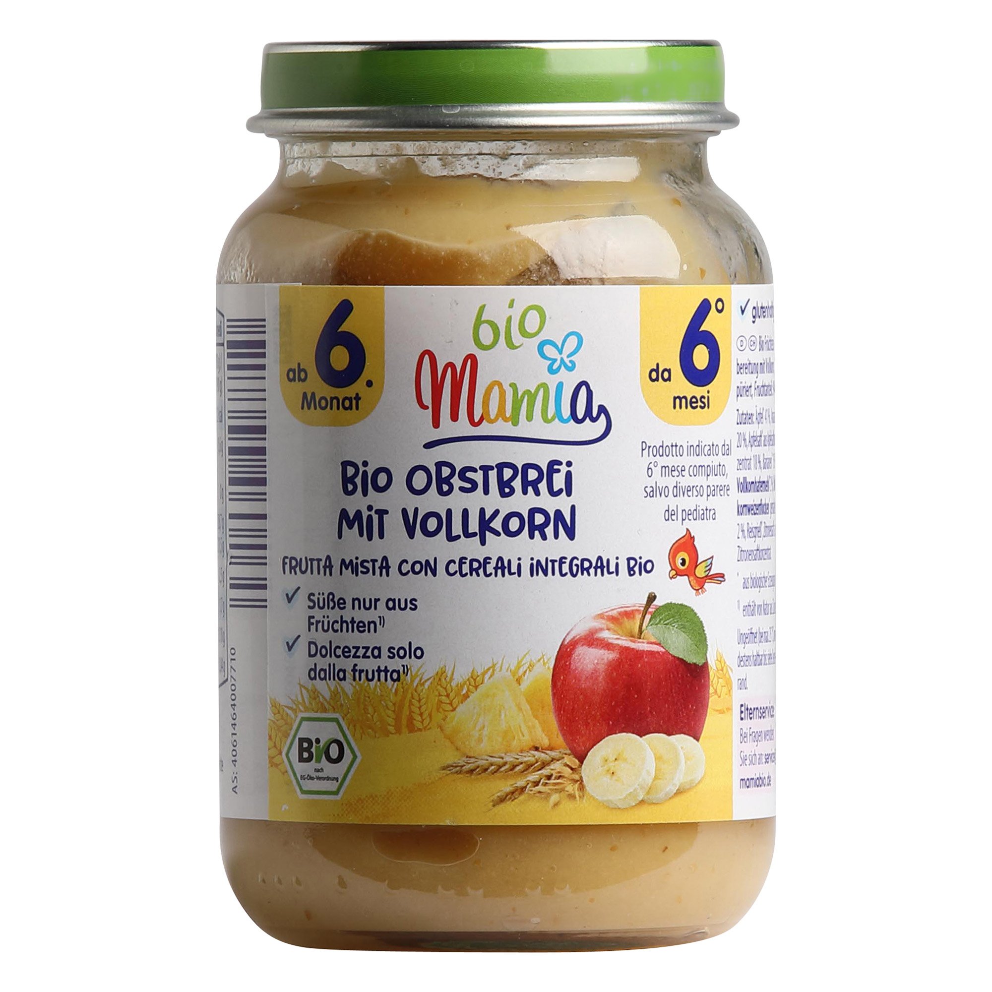 MAMIA BIO Alimenti per la prima infanzia, Mela, Porridge di frutta ...
