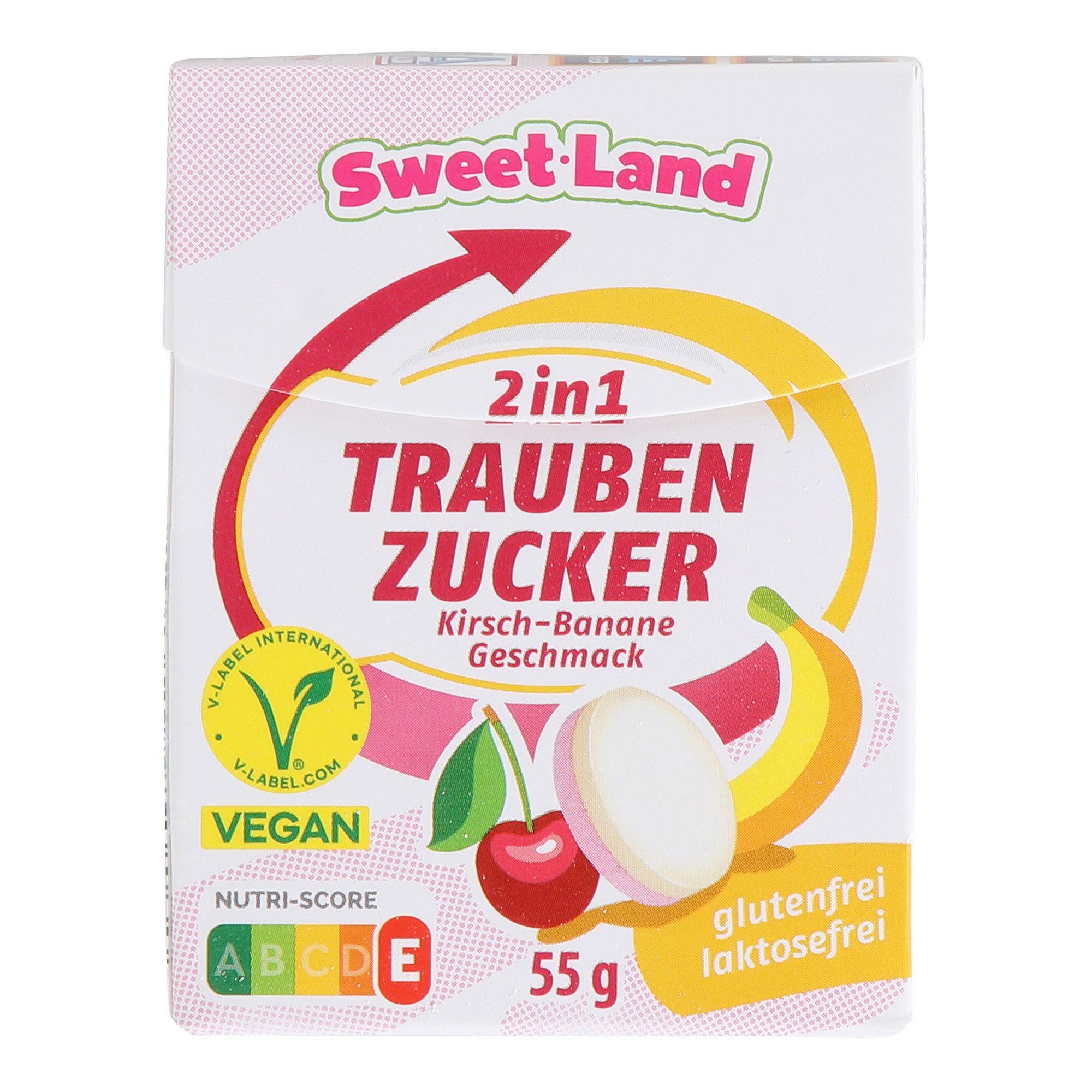 SWEET LAND Dextrose 2 en1, cerise-banane | ALDI-now