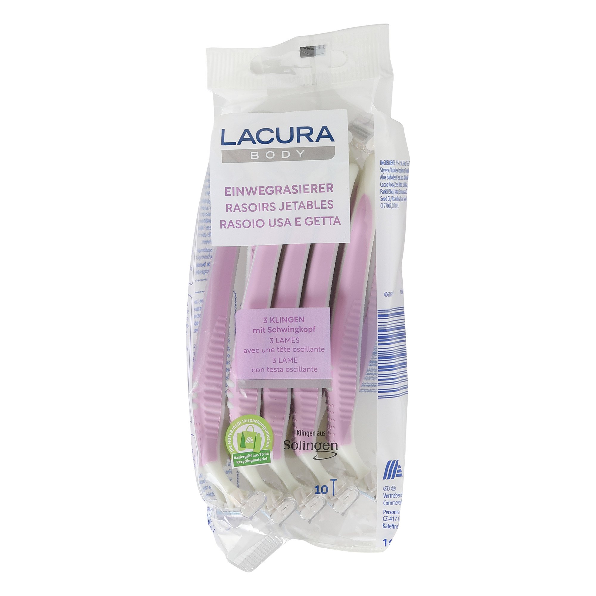 LACURA Rasoir jetable à 3 lames, violet | ALDI-now