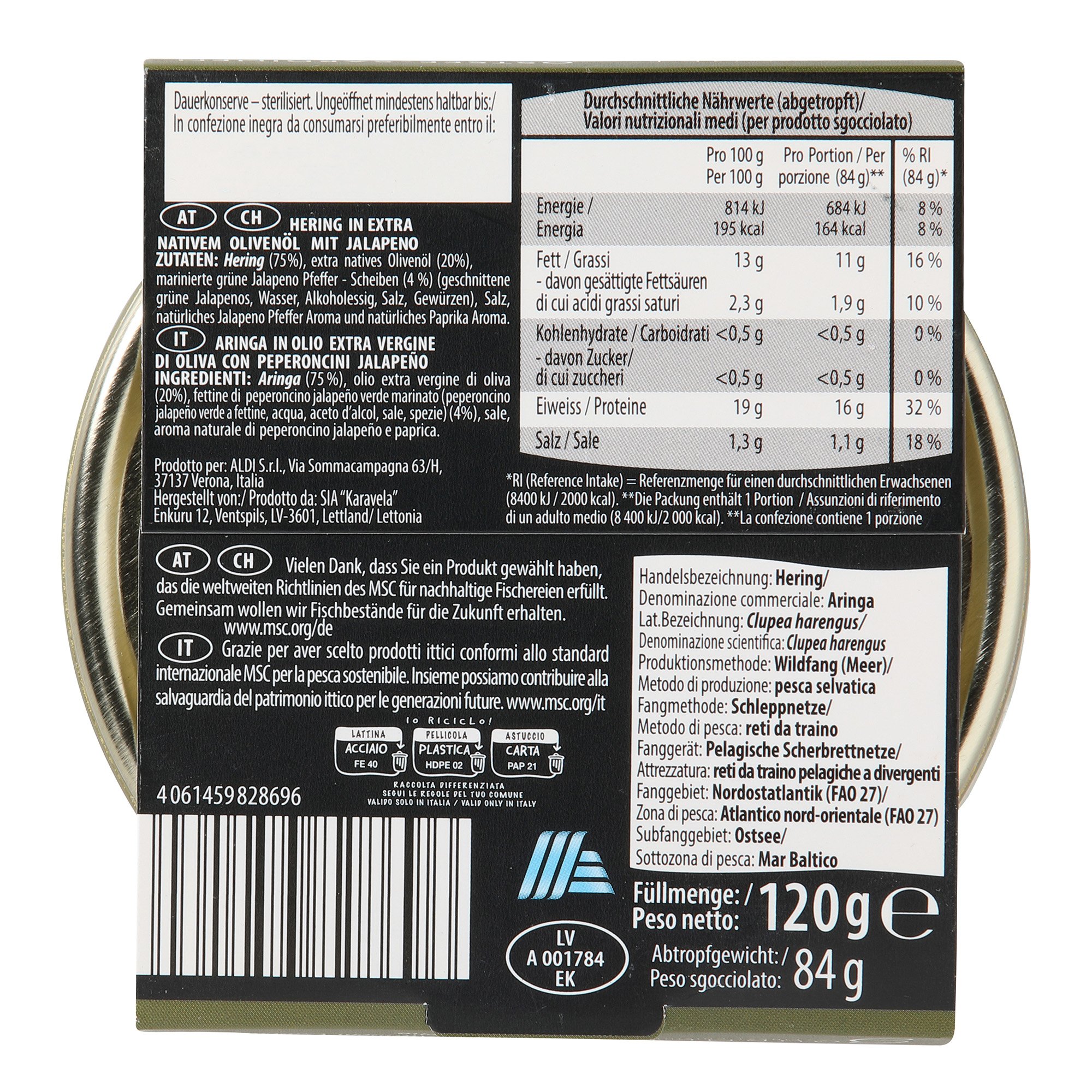 GOURMET Sardine brisling all'olio d'oliva-jalapeño | ALDI-now