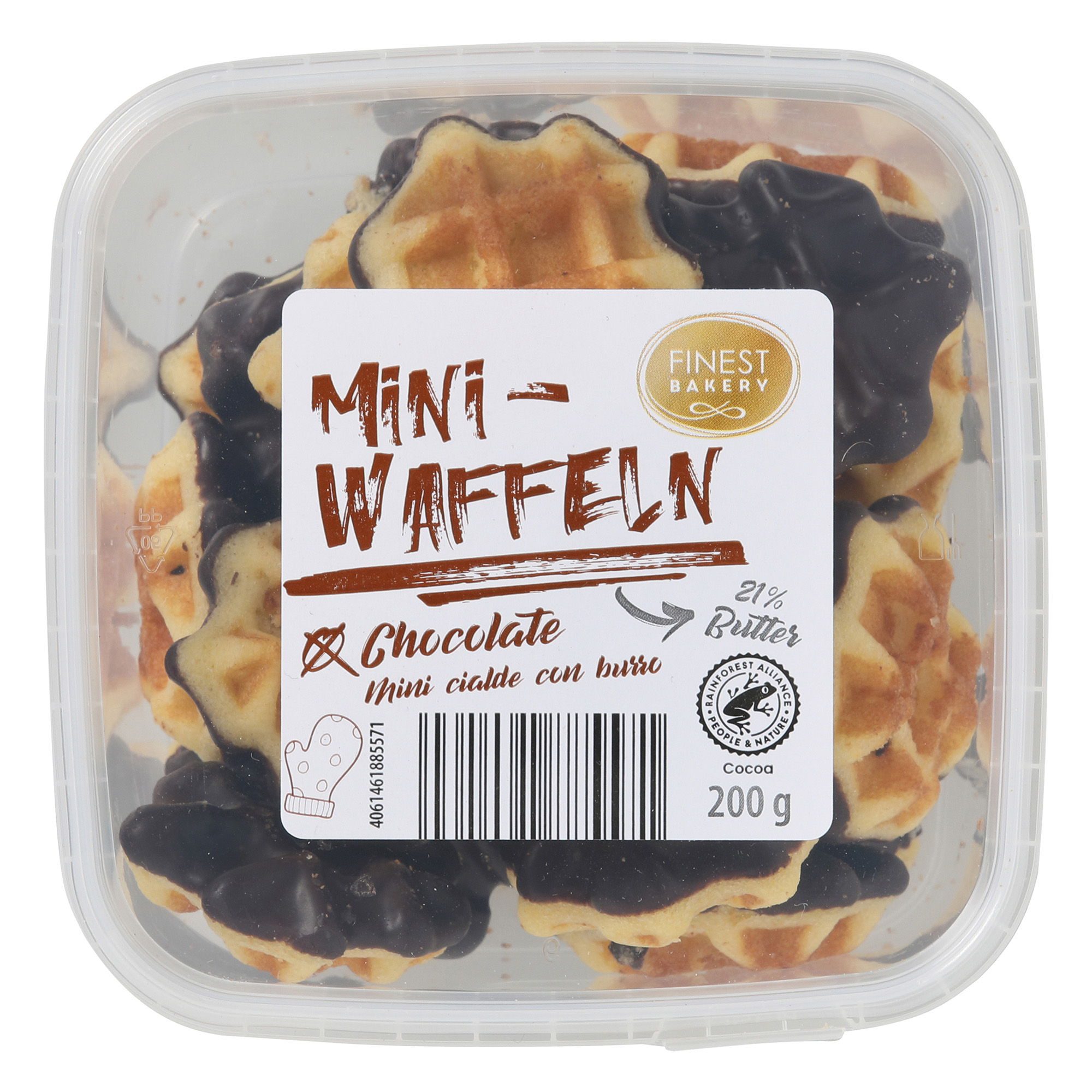 FINEST BAKERY Mini gaufrettes au beurre chocolat | ALDI-now