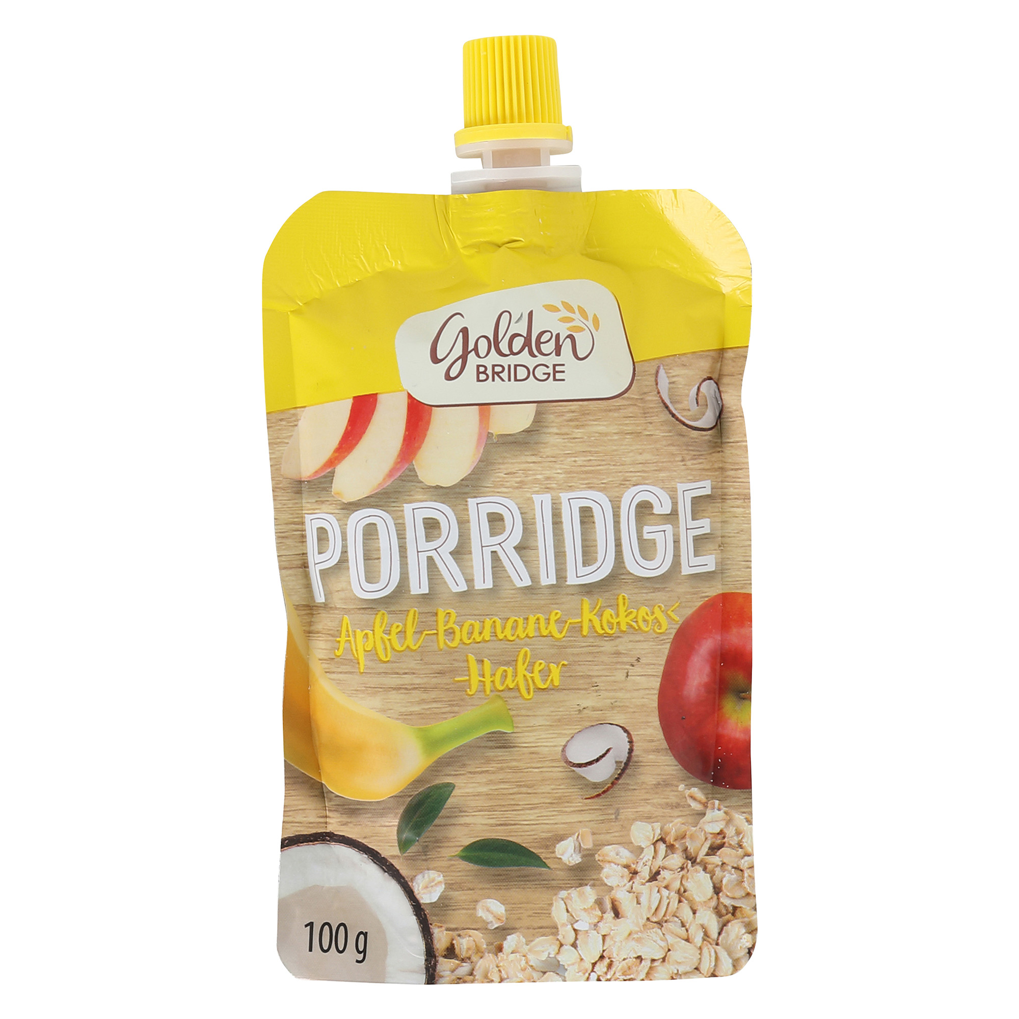 GOLDEN BRIDGE Porridge Apfel-Banane-Kokos | ALDI-now
