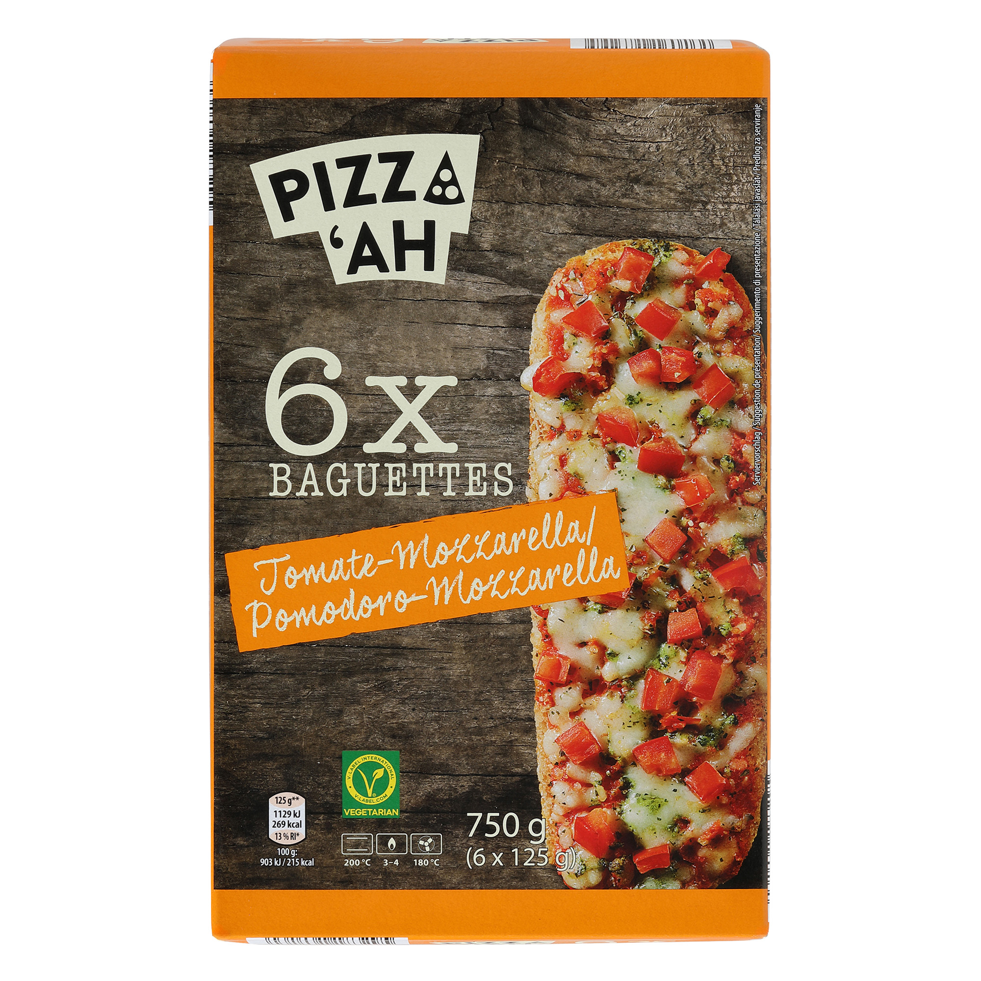 PIZZ'AH Pizza Baguettes Tomate - Mozzarella | ALDI-now