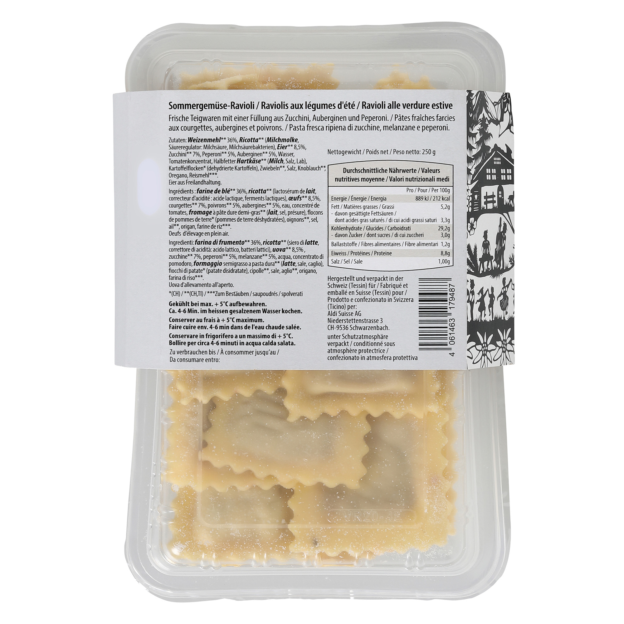 SAVEURS SUISSES Ravioli mit Sommergemüse | ALDI-now