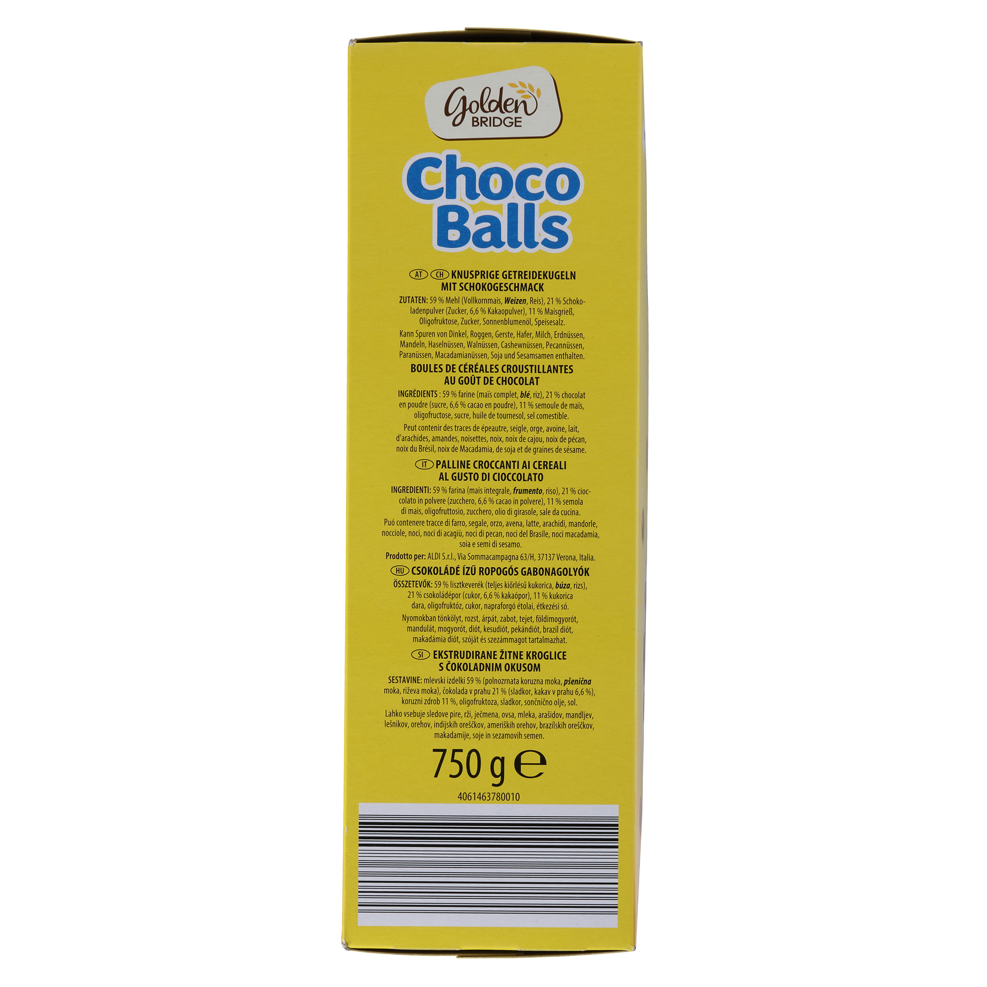 GOLDEN BRIDGE Schoko Balls | ALDI-now