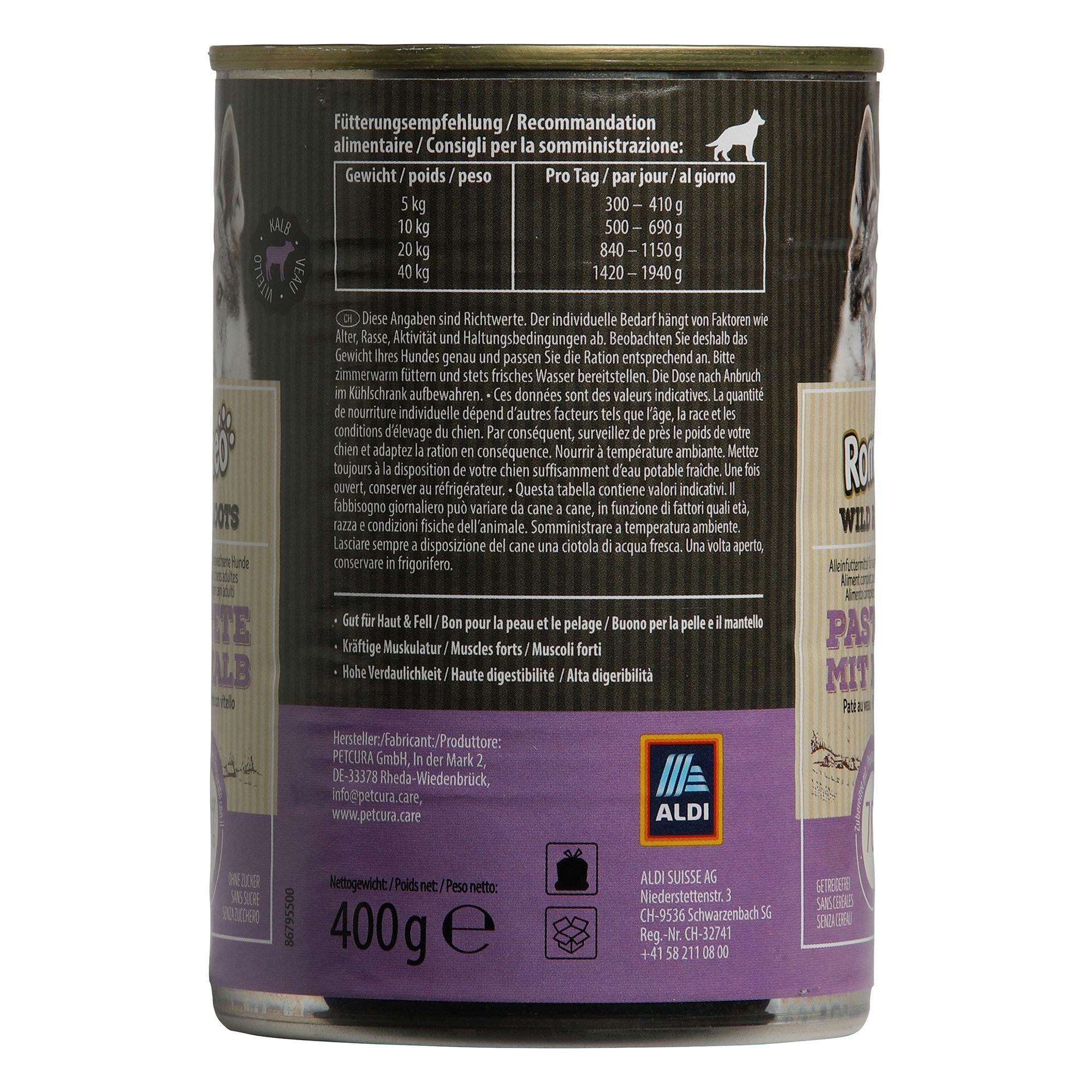ROMEO Wild Roots Hundefutter Kalb | ALDI-now