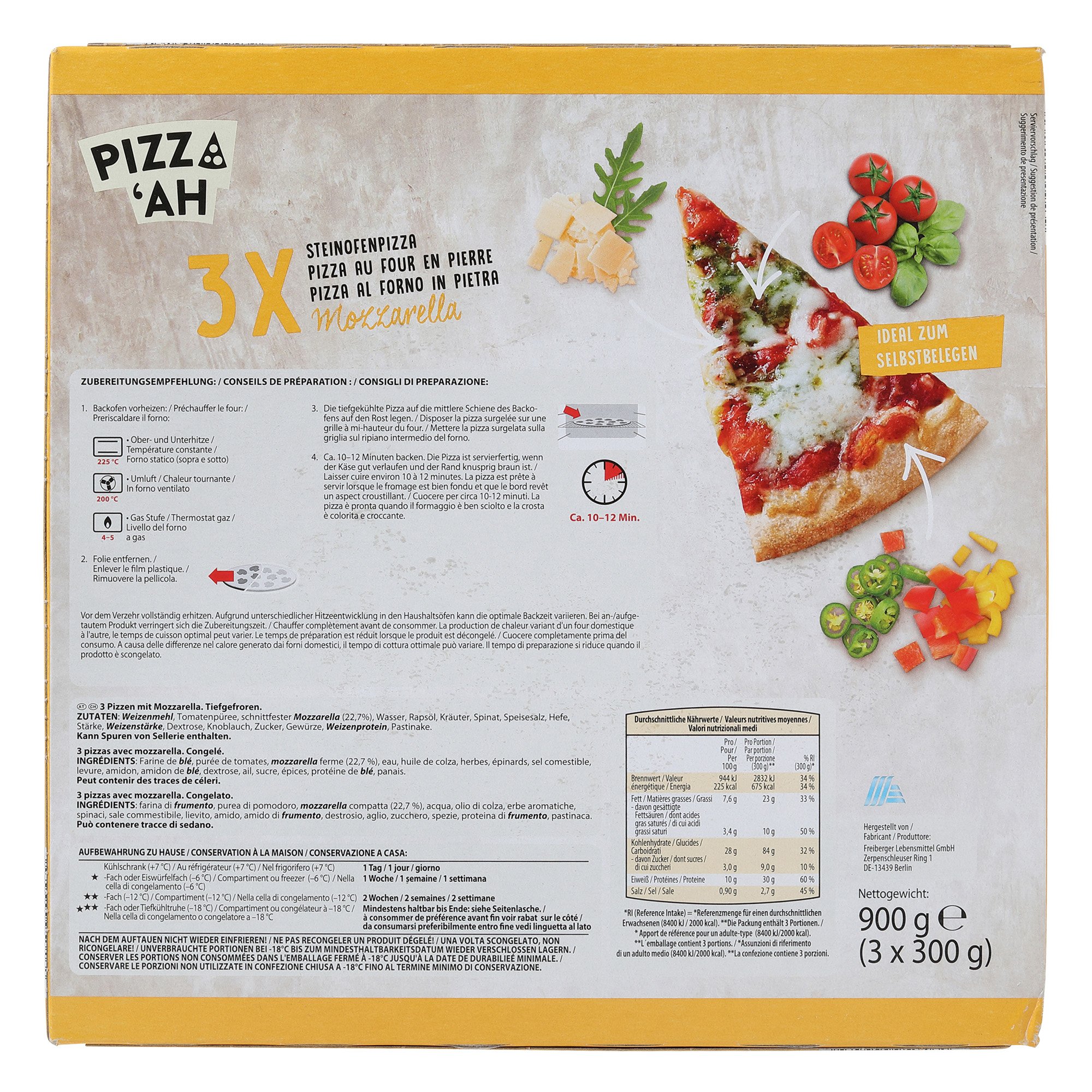 PIZZ'AH Pizza Mozzarella | ALDI-now