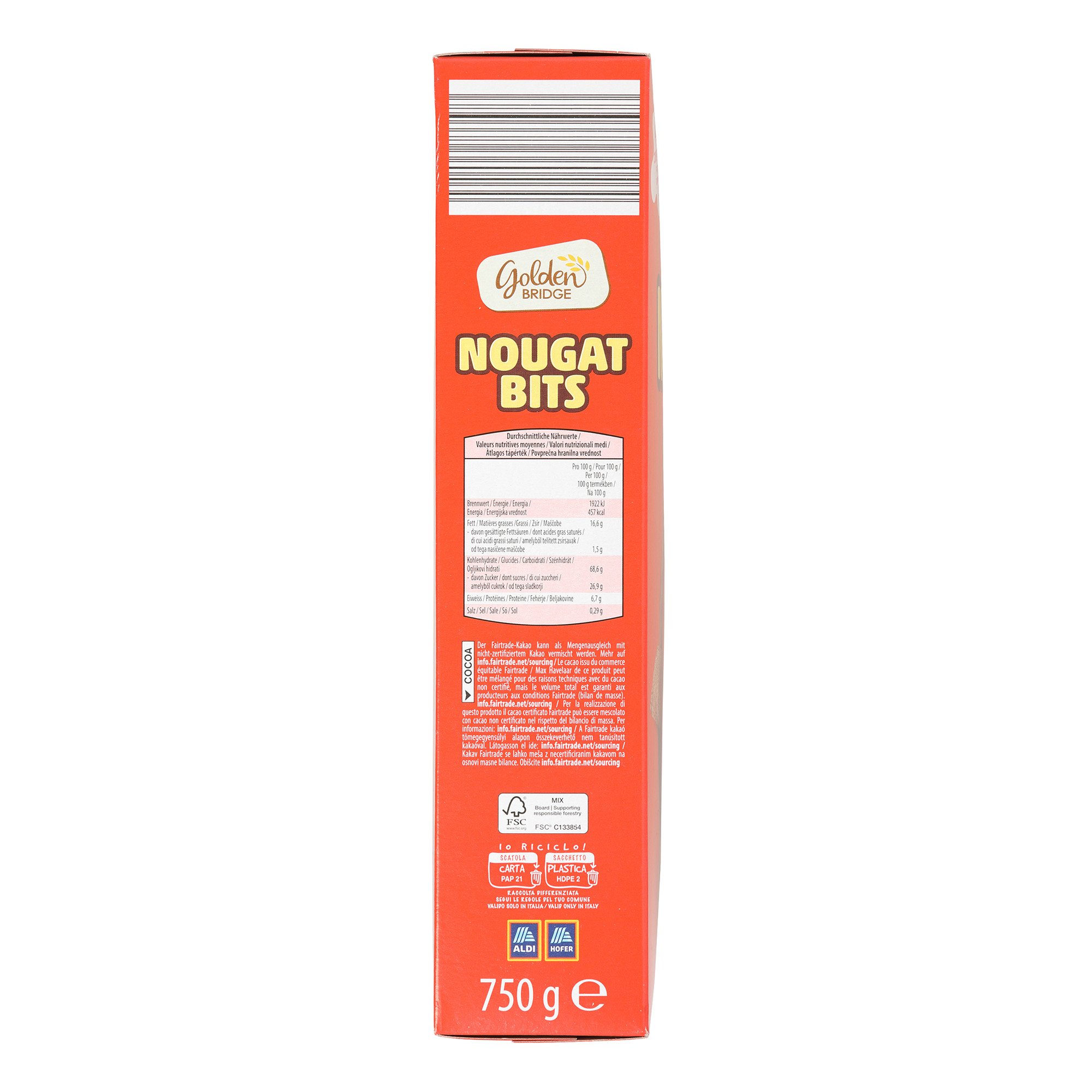 GOLDEN BRIDGE Nougat Bits | ALDI-now