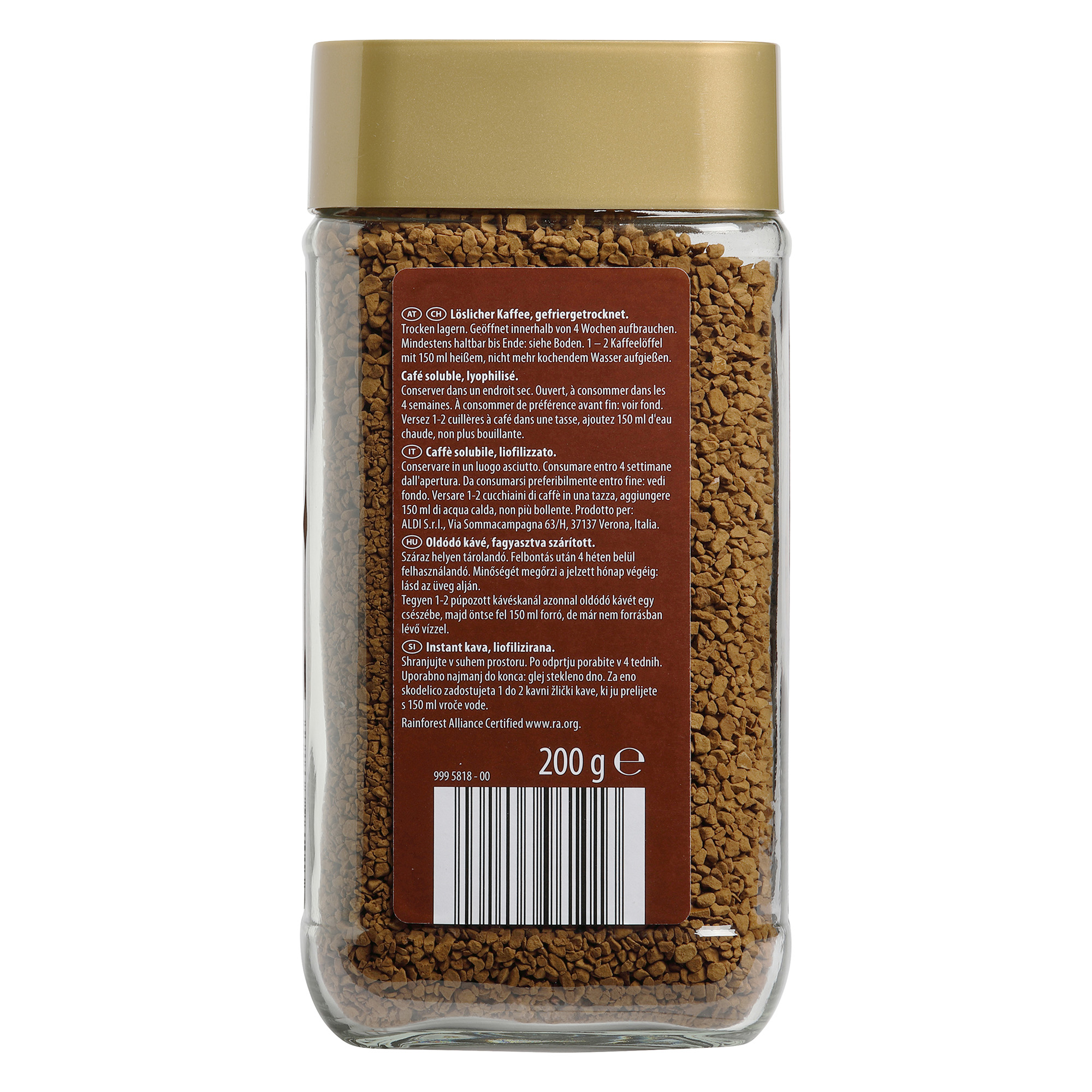 BARISSIMO Löslicher Kaffee, Gold | ALDI-now