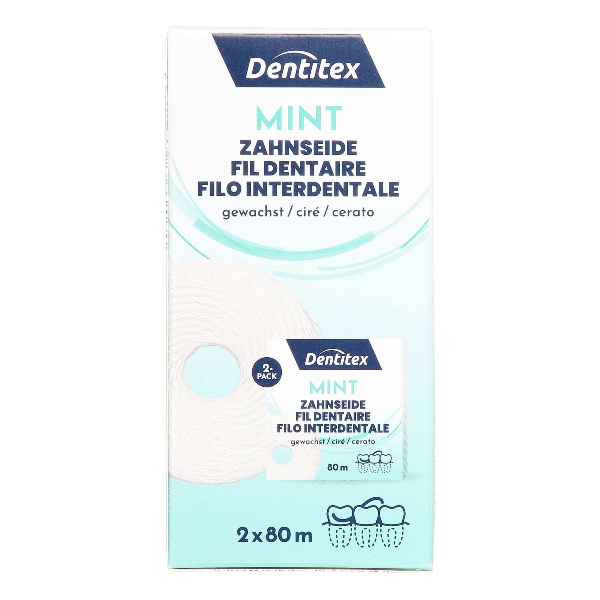 DENTITEX Zahnseide gewachst Mint | ALDI-now